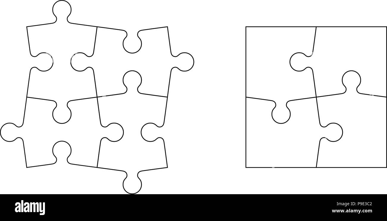 Puzzle section pattern Stock Vector Images - Alamy