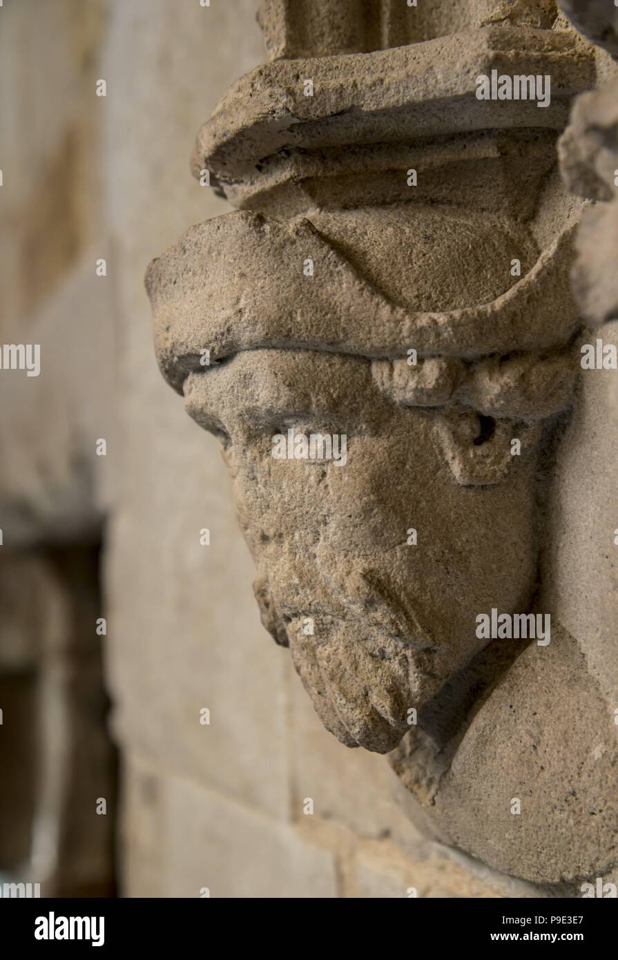 Iglesia de San Antonio Abad. Ménsula interior Stock Photo - Alamy