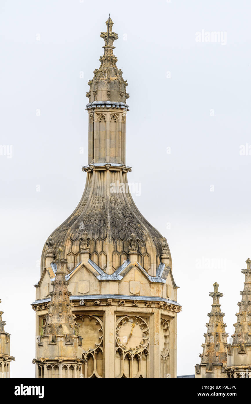 Decorative stonework on a pinnacle above the Gate House at King's ...