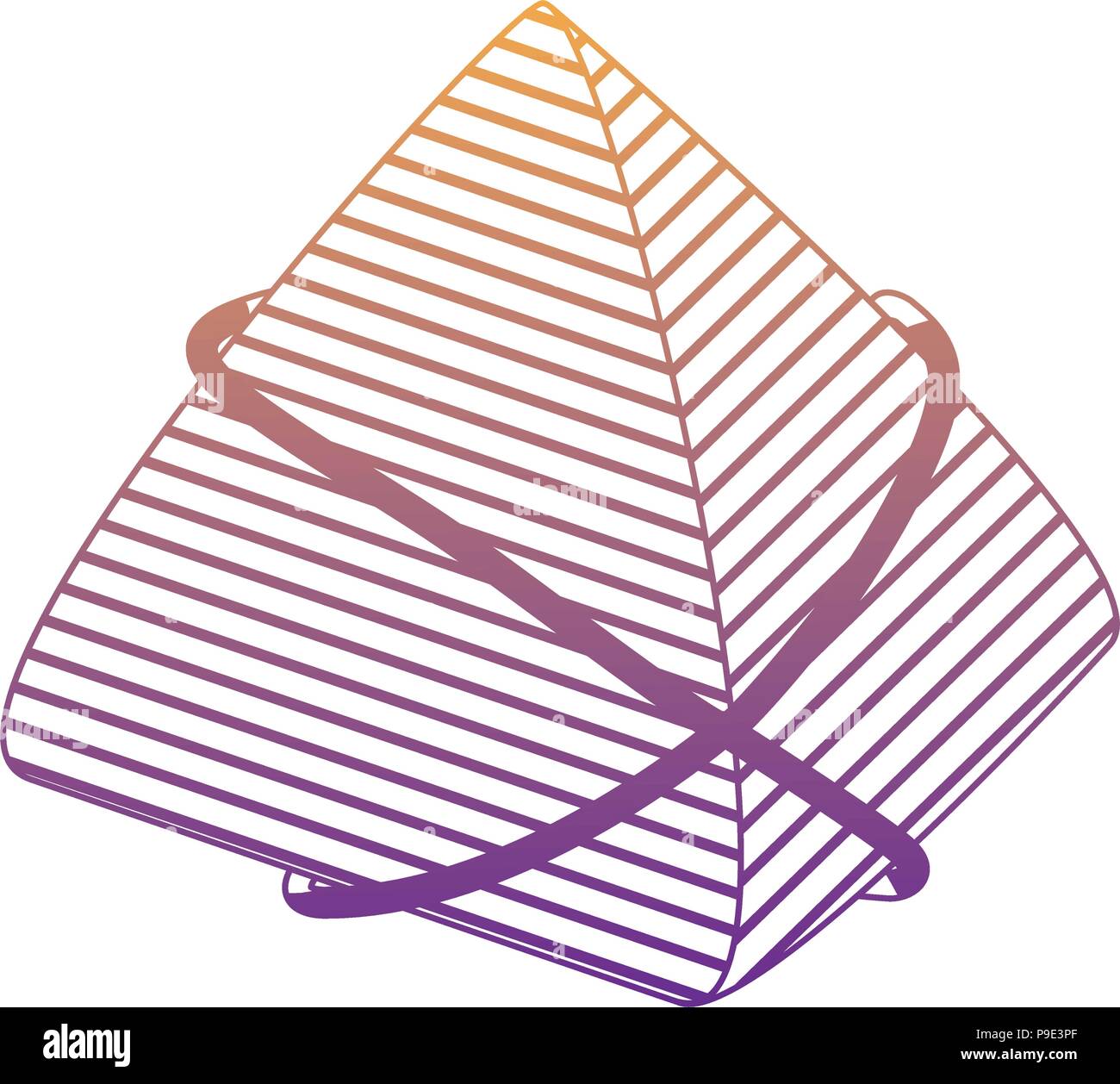 rice dumpling icon over white background, vector illustration Stock ...