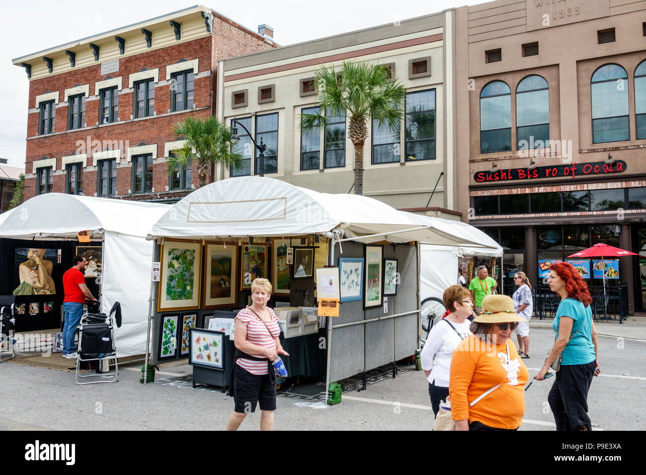 Florida,Ocala,Arts Festival,annual small town community event,booths ...