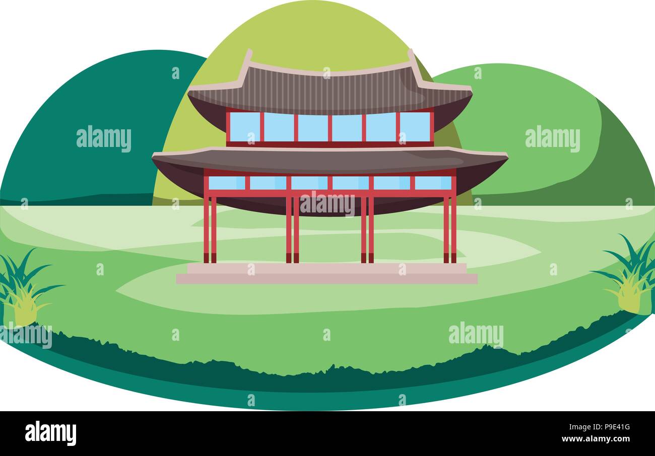 Iconic korean architecture Stock Vector Images - Alamy