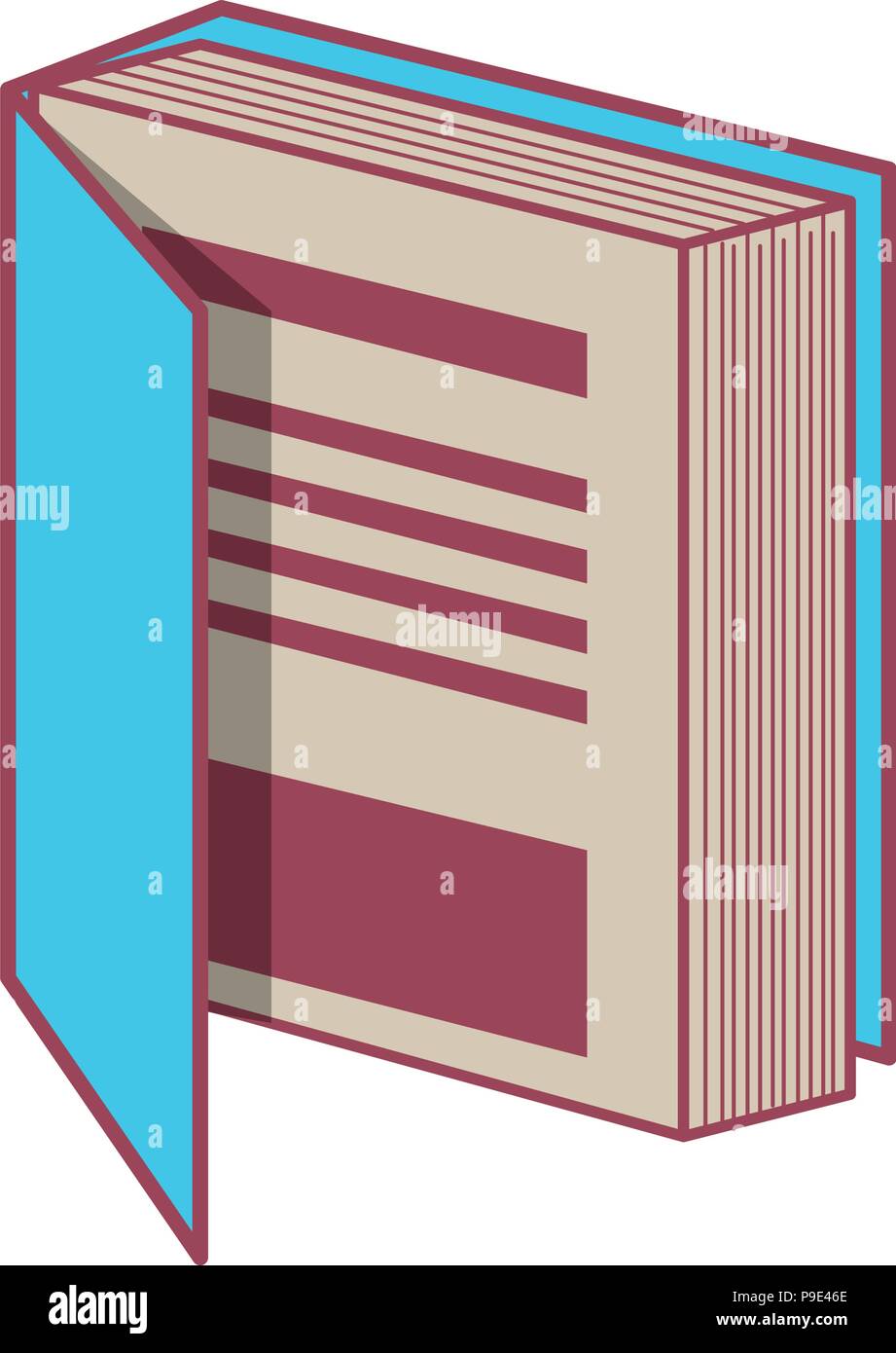 academic book icon over white background, vector illustration Stock ...