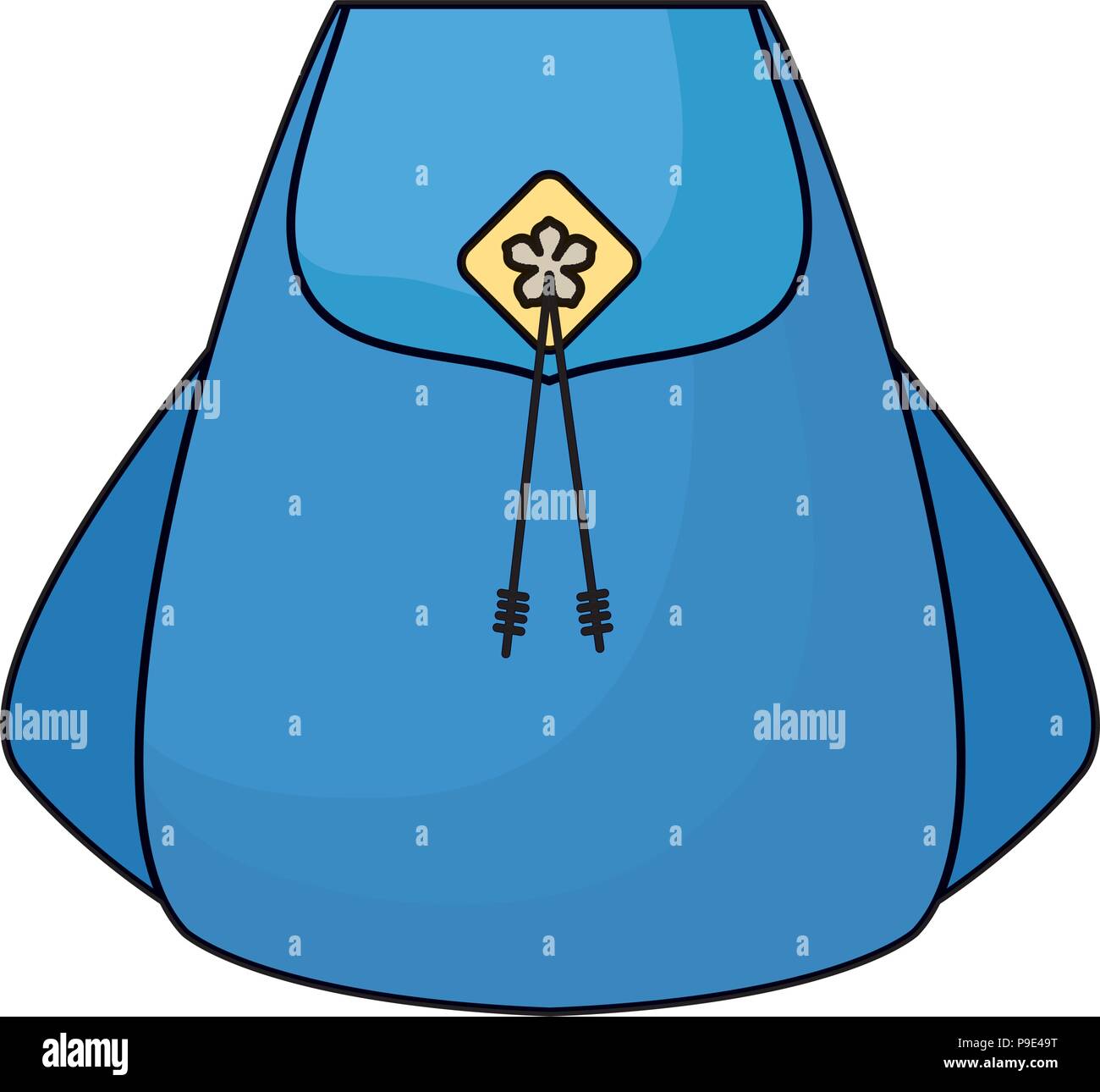 backpack icon over white background, vector illustration Stock Vector ...