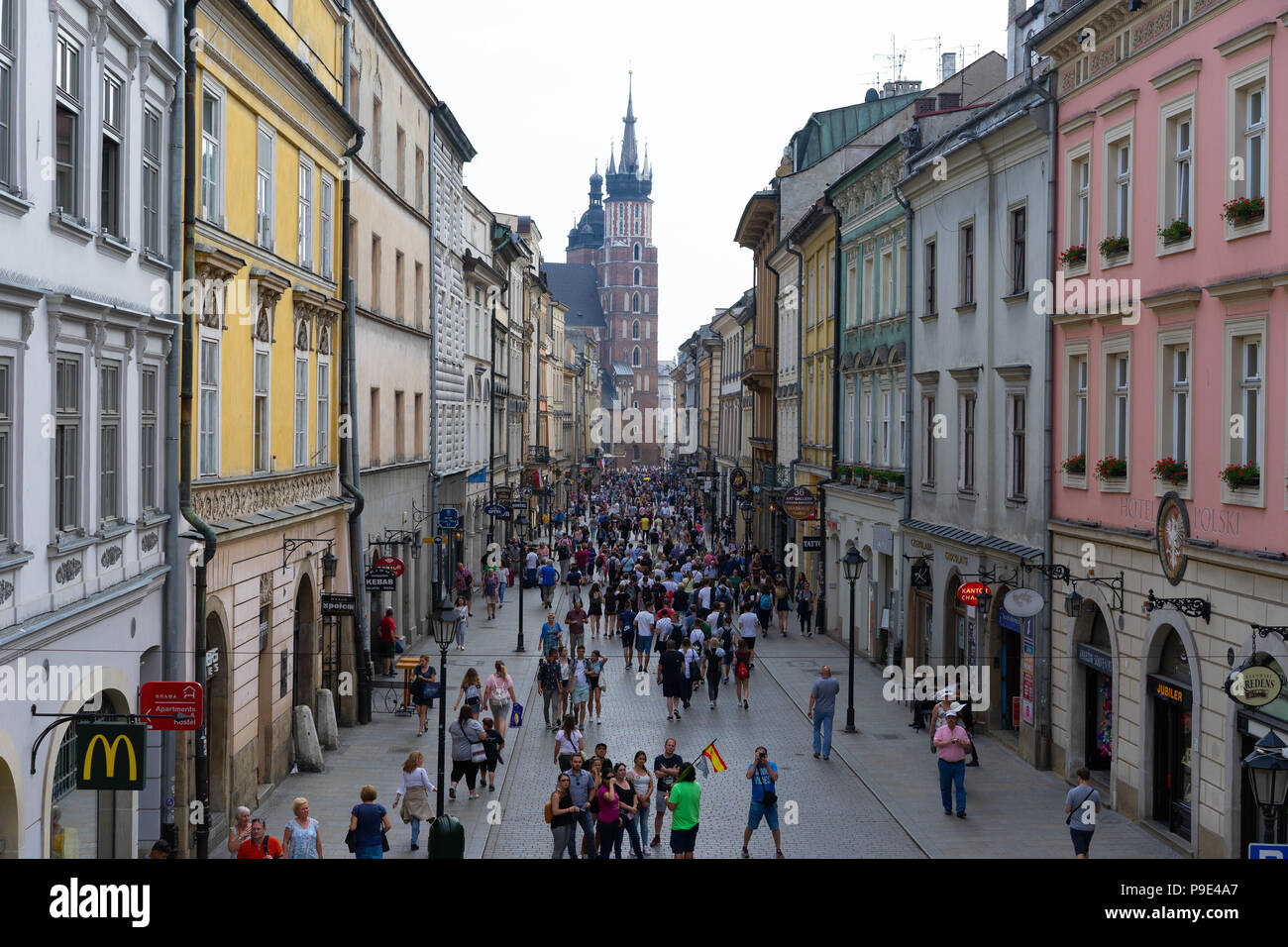 Florianska Street Krakow, Poland, Europe Stock Photo - Alamy