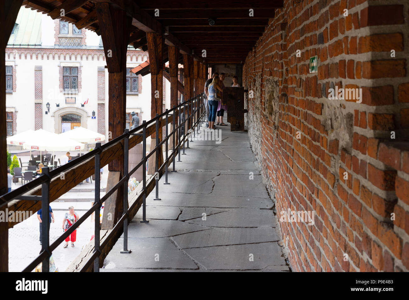 Inner Wall and defensive structure of the Barbican, Krakow, Poland ...