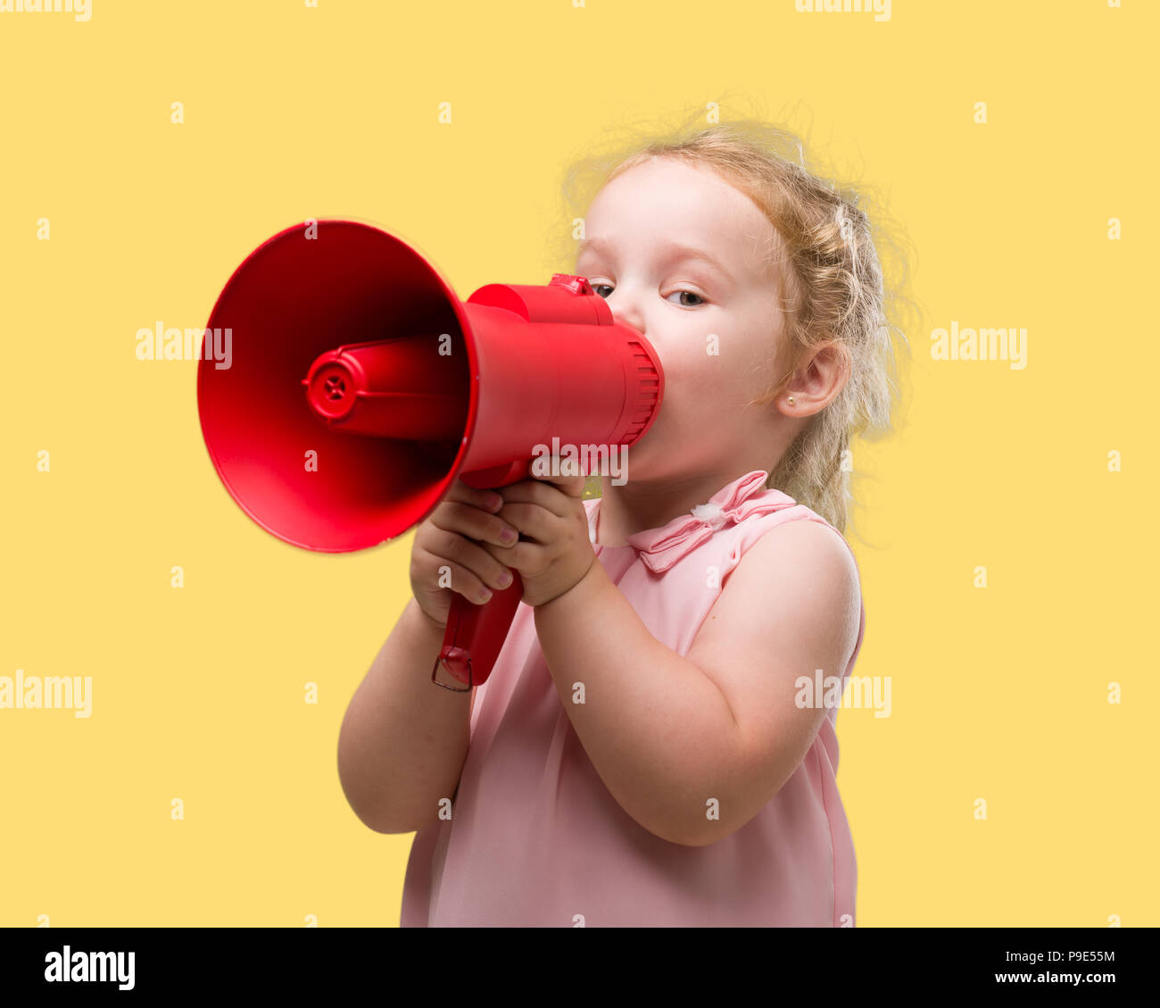 Kid Shouting Through Megaphone High Resolution Stock Photography and ...