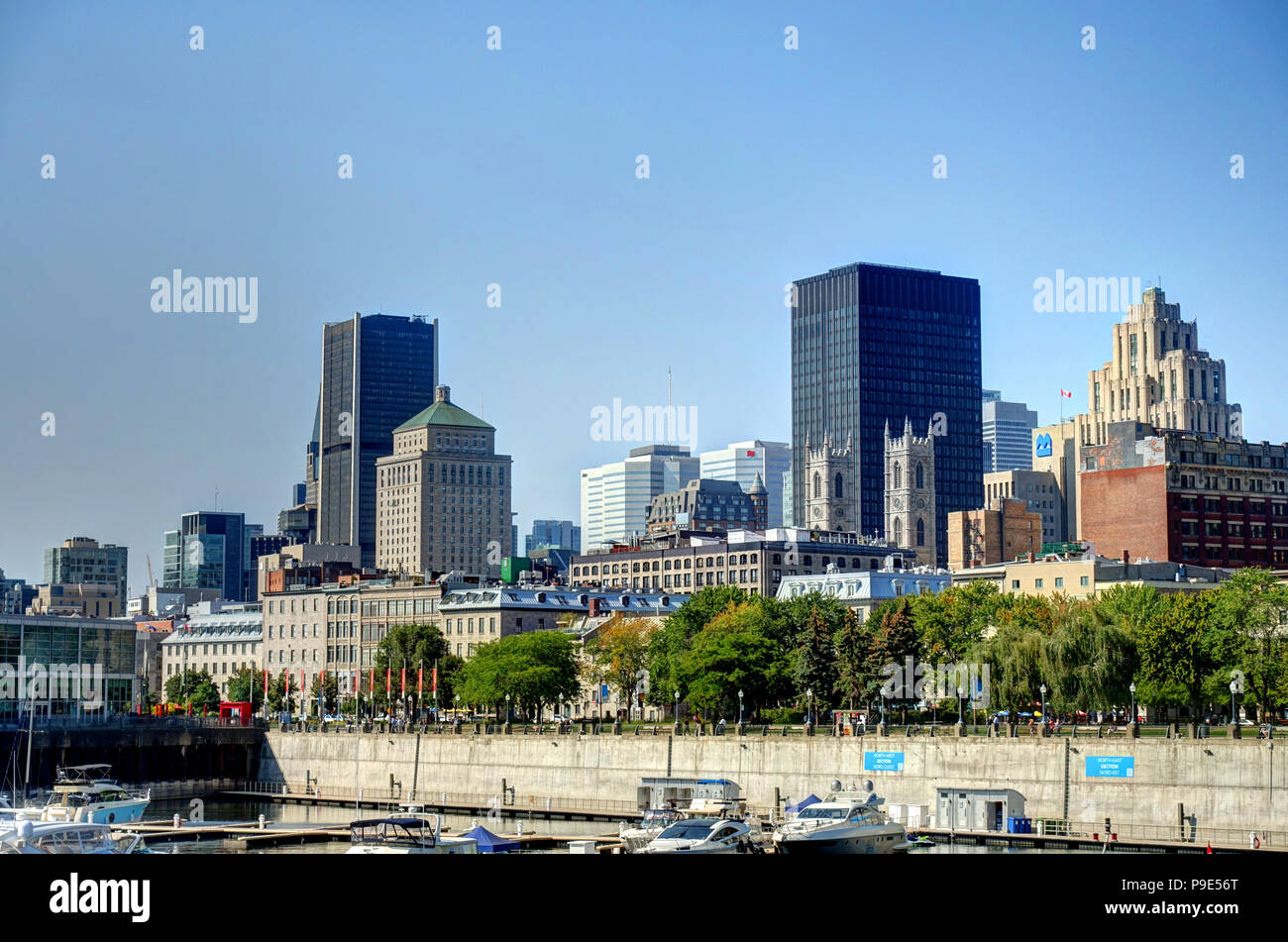 Montreal and the Saint Laurent river, Quebec, Canada Stock Photo - Alamy