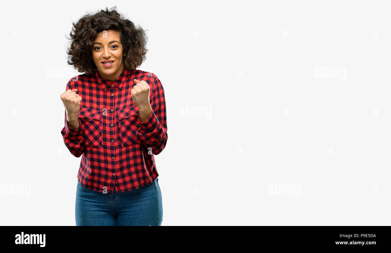 Excited exuberant pretty young woman hi-res stock photography and ...