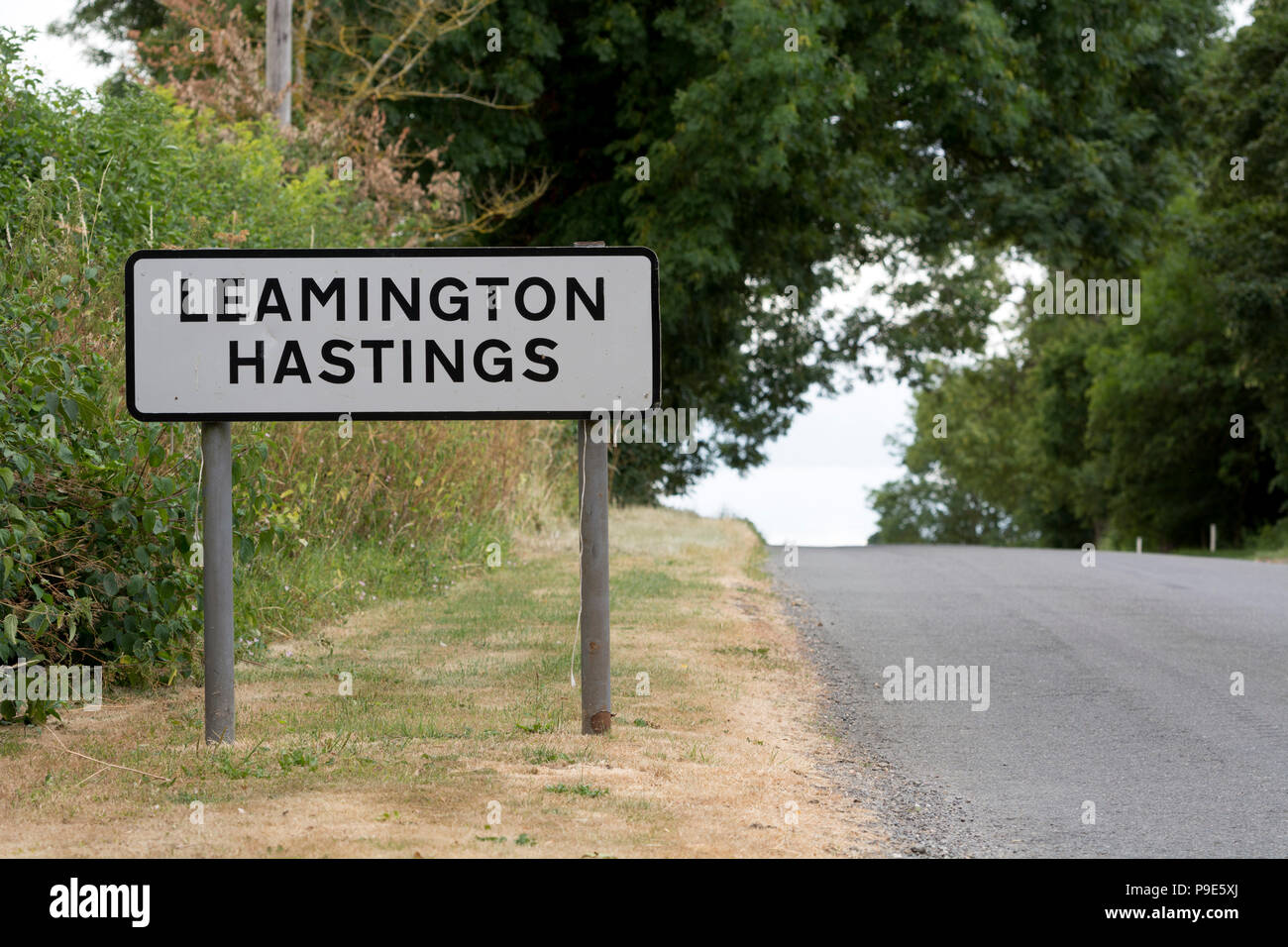 Leamington Hastings village sign, Warwickshire, England, UK Stock Photo ...