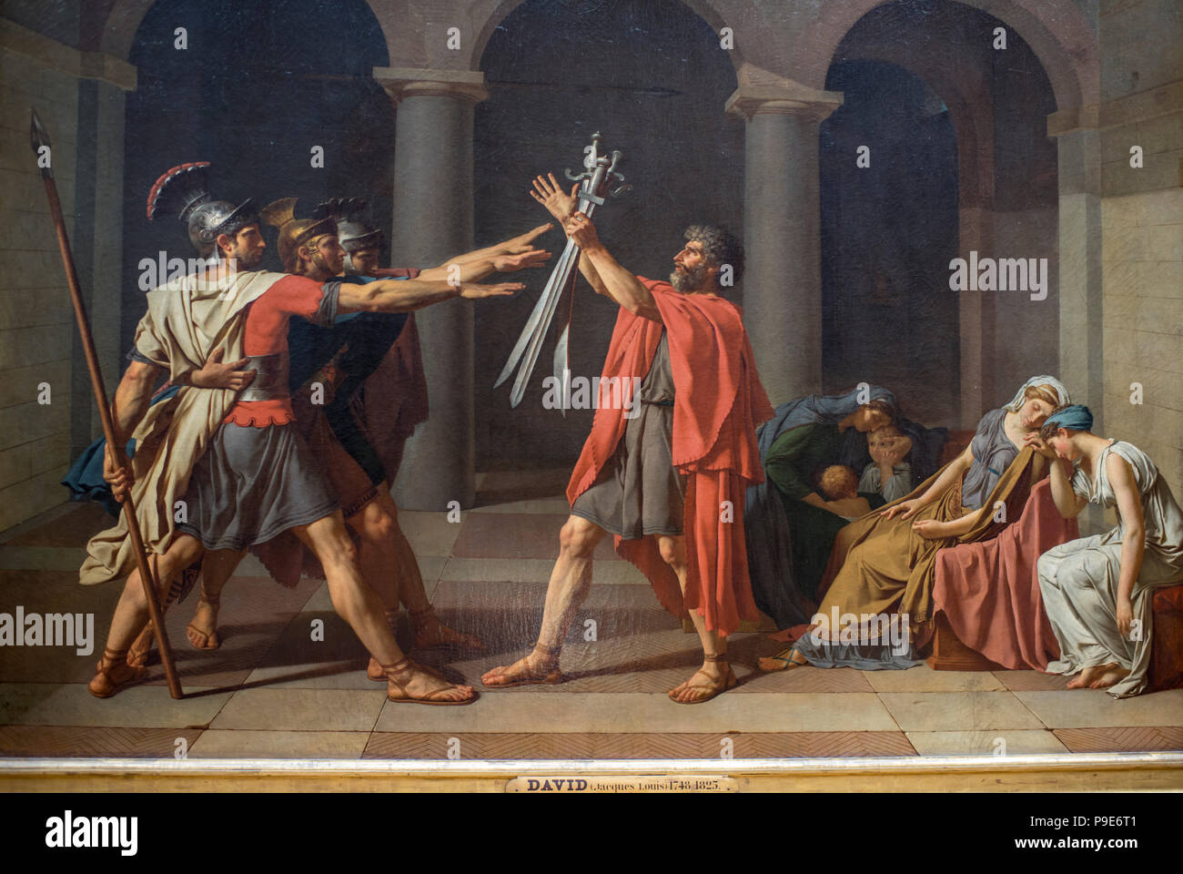 Oath of the horatii jacques louis david hi-res stock photography and ...