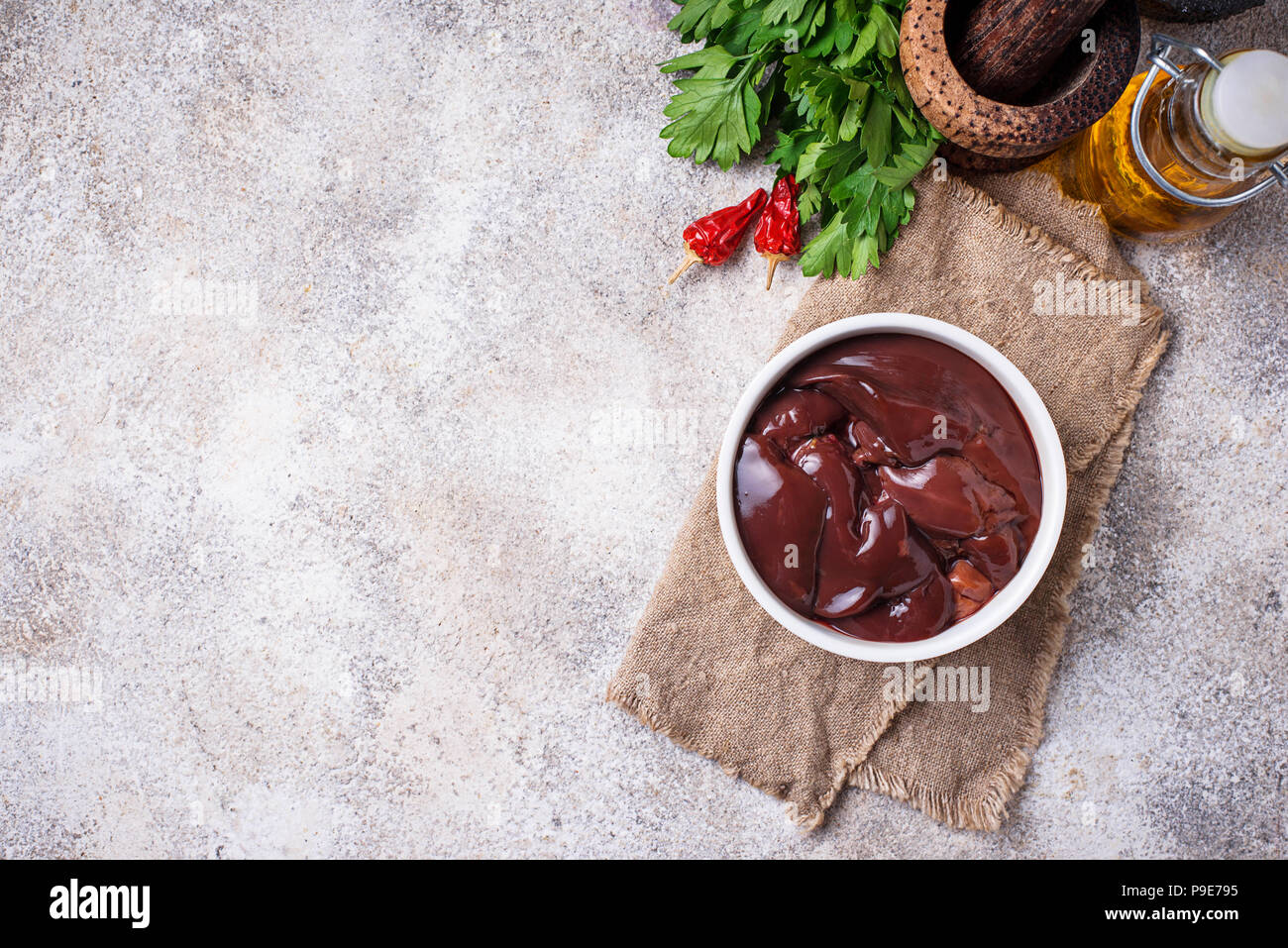 Uncooked liver hi-res stock photography and images - Alamy