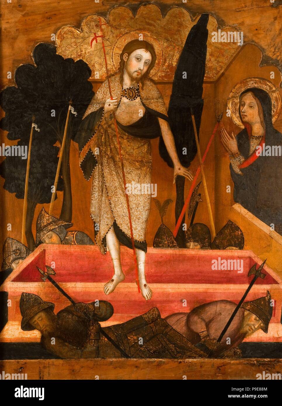 Pere Serra / "The Resurrection of Christ", altarpiece of Sant Pere de ...