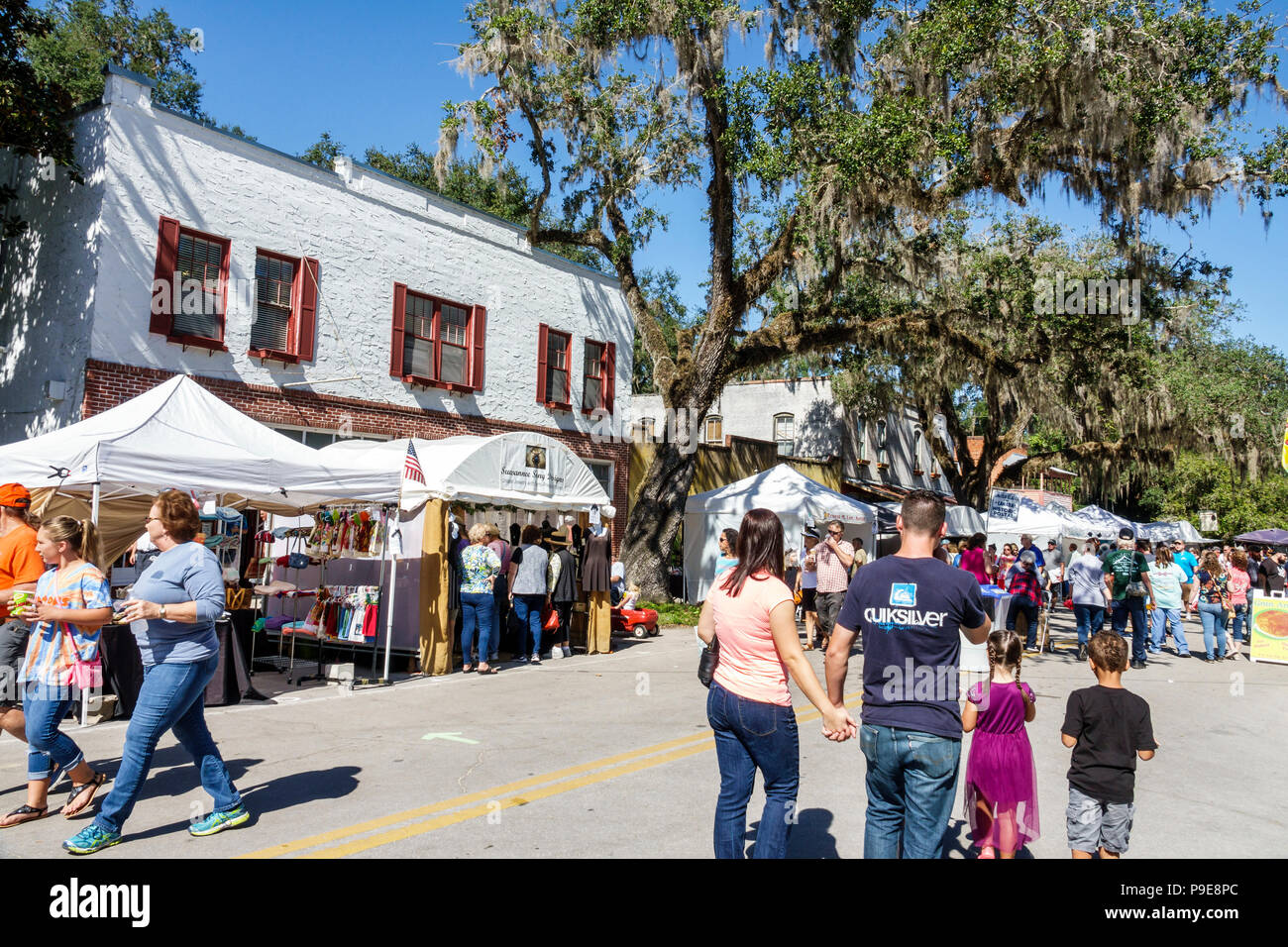 Annual small town community booths stalls vendors buying selling hi-res ...