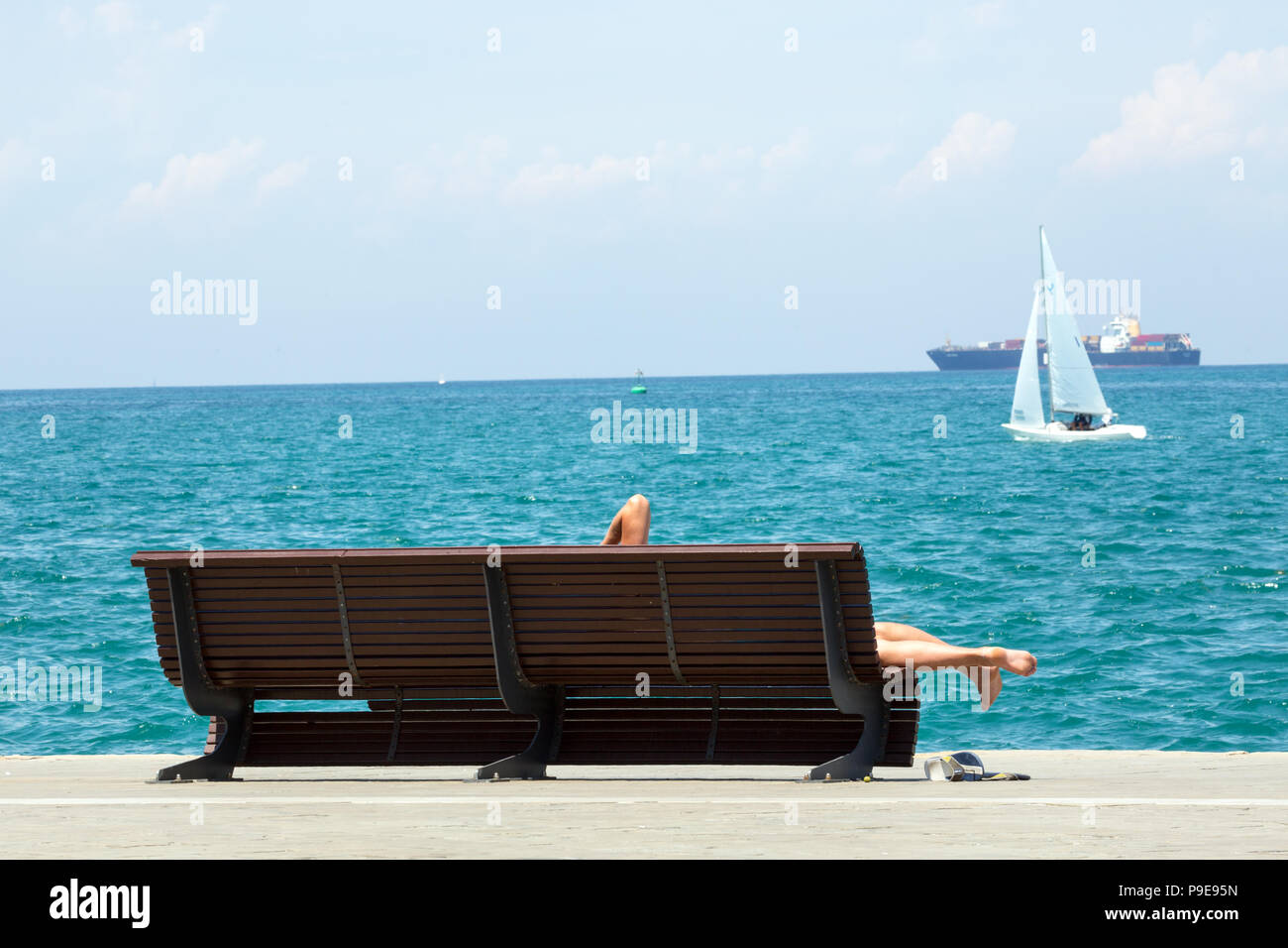 Sun bathing italy hi-res stock photography and images - Alamy