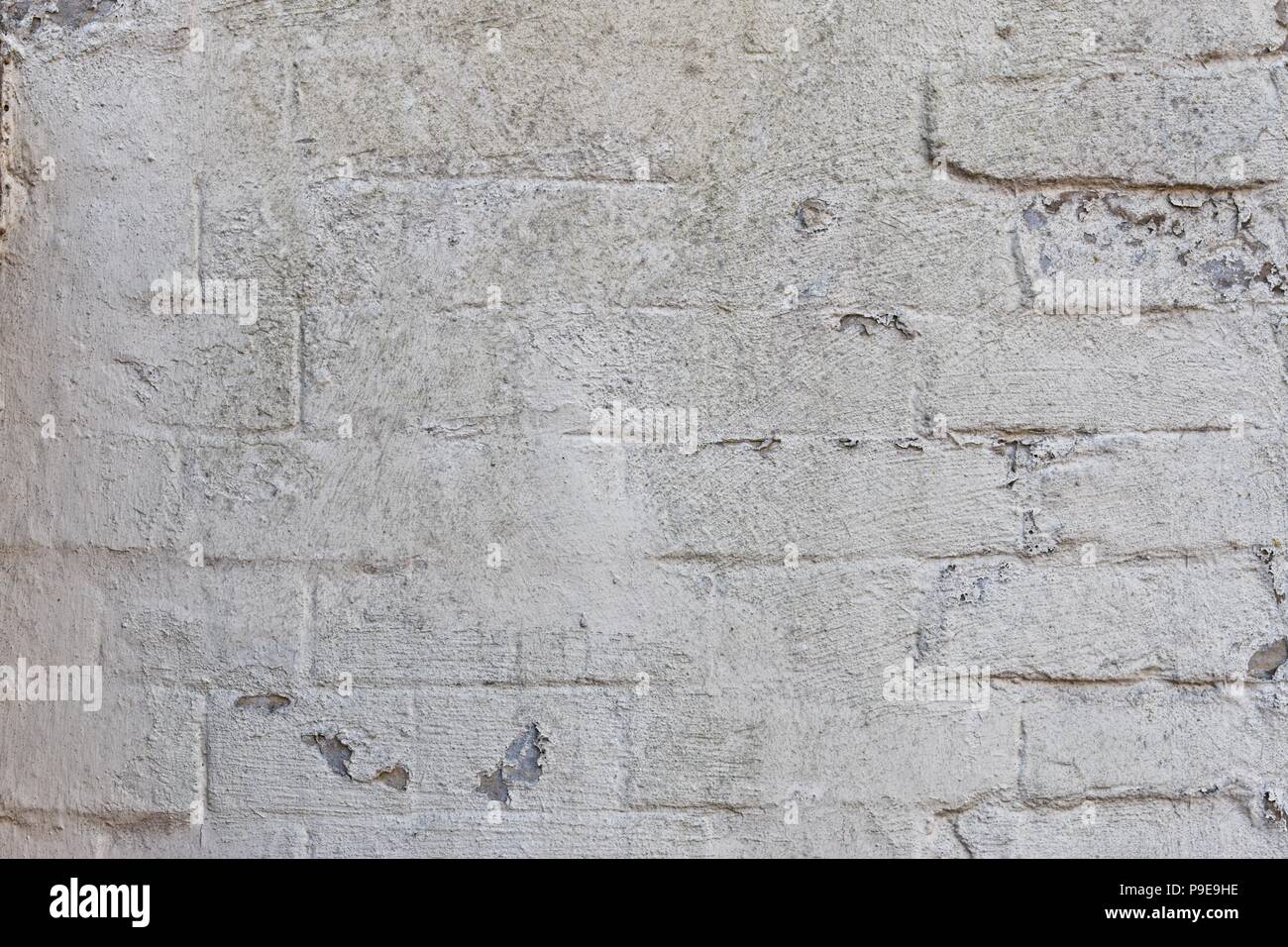 Whitewashed brick wall Stock Photo - Alamy