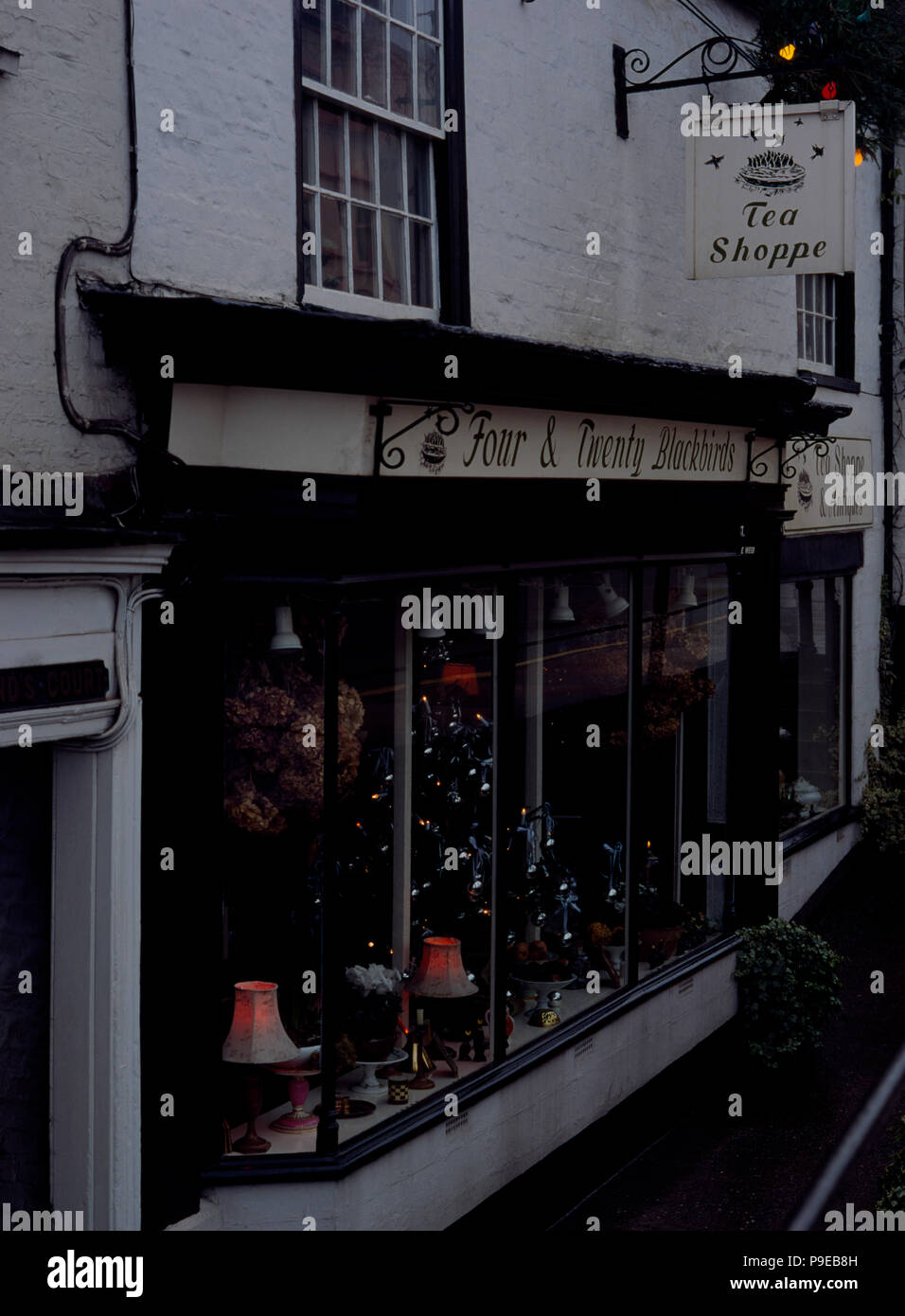 Exterior of a traditional tea shop Stock Photo - Alamy