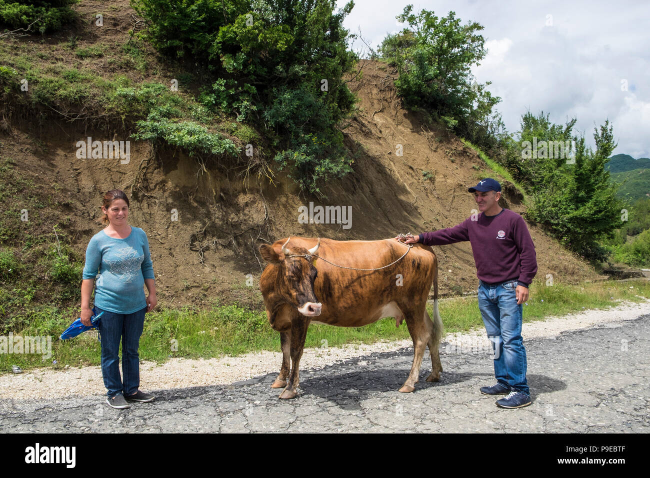 Albania, Erseke, peasant family Stock Photo - Alamy
