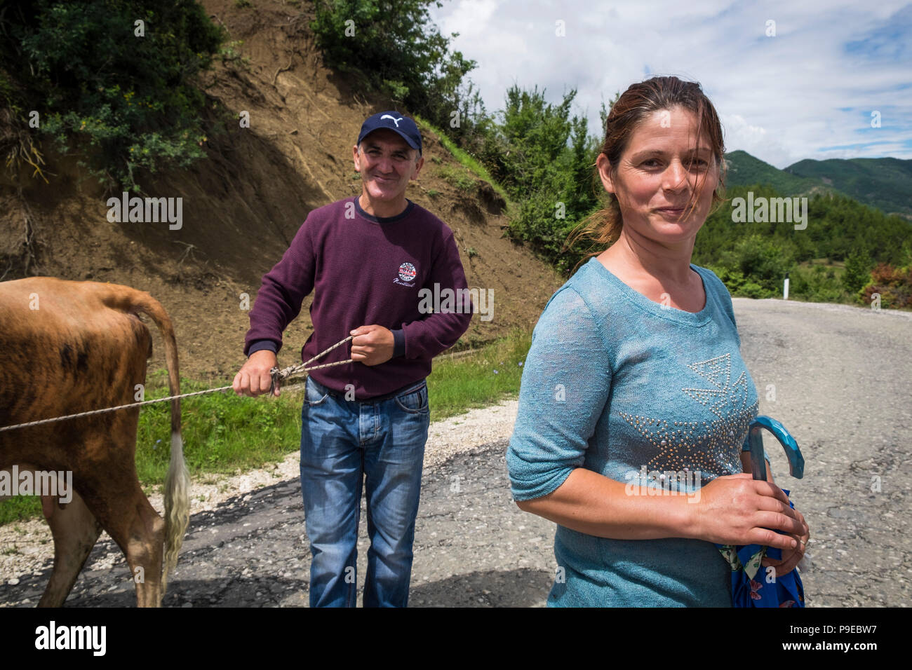 Albania, Erseke, peasant family Stock Photo - Alamy
