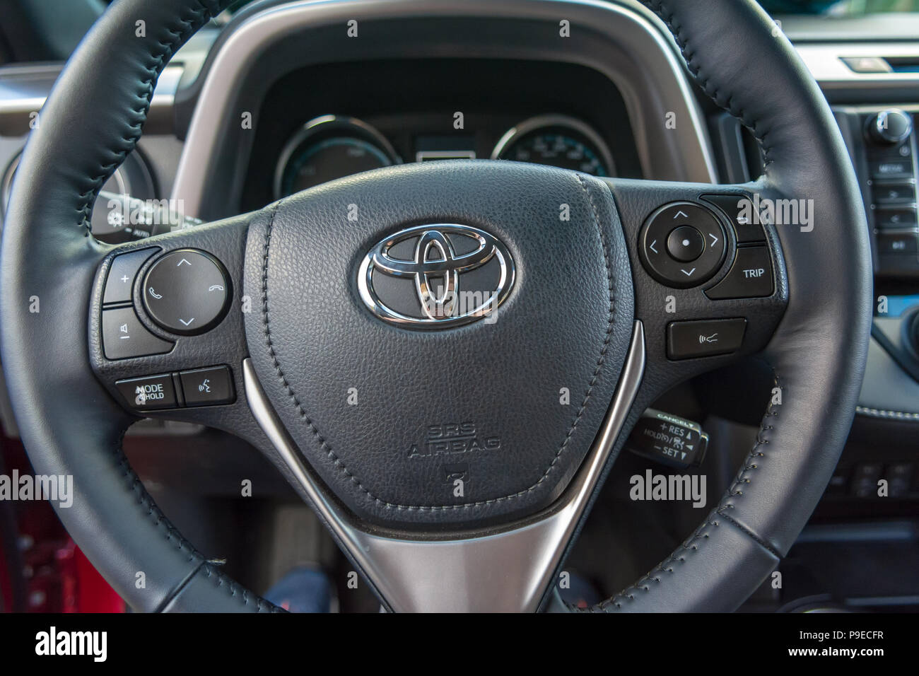 Toyota steering wheel hi-res stock photography and images - Alamy