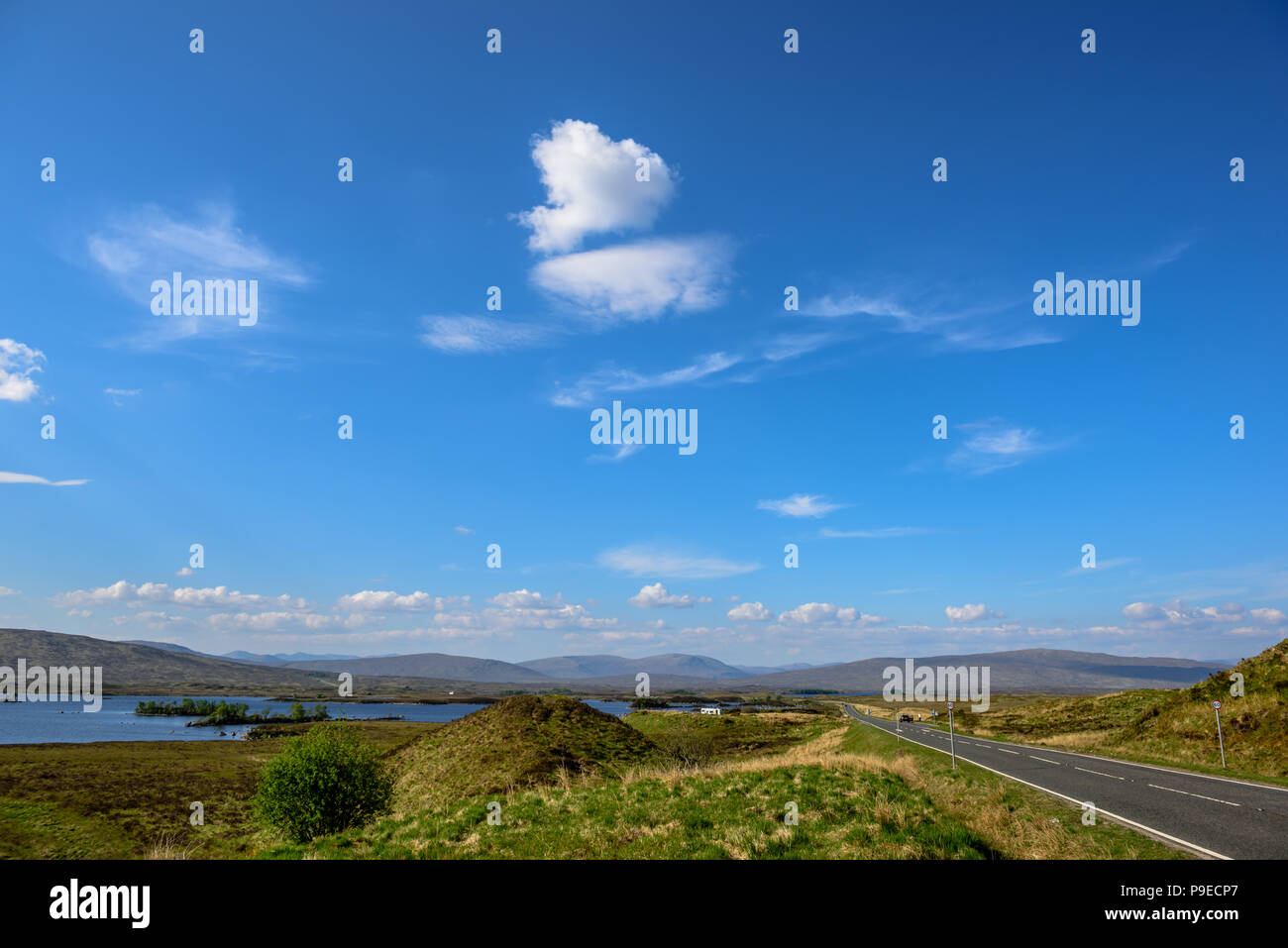 Scottish landscape. mountains and beautiful sky above Scotland Stock ...