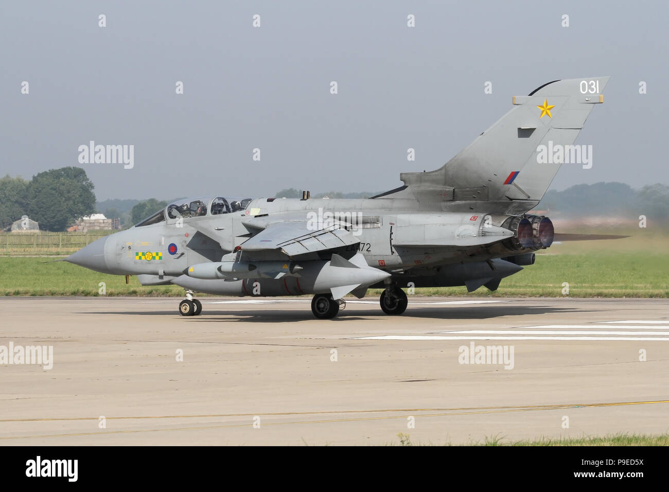 31 Squadron Tornado GR4 from RAF Marham at Coningsby during the ...