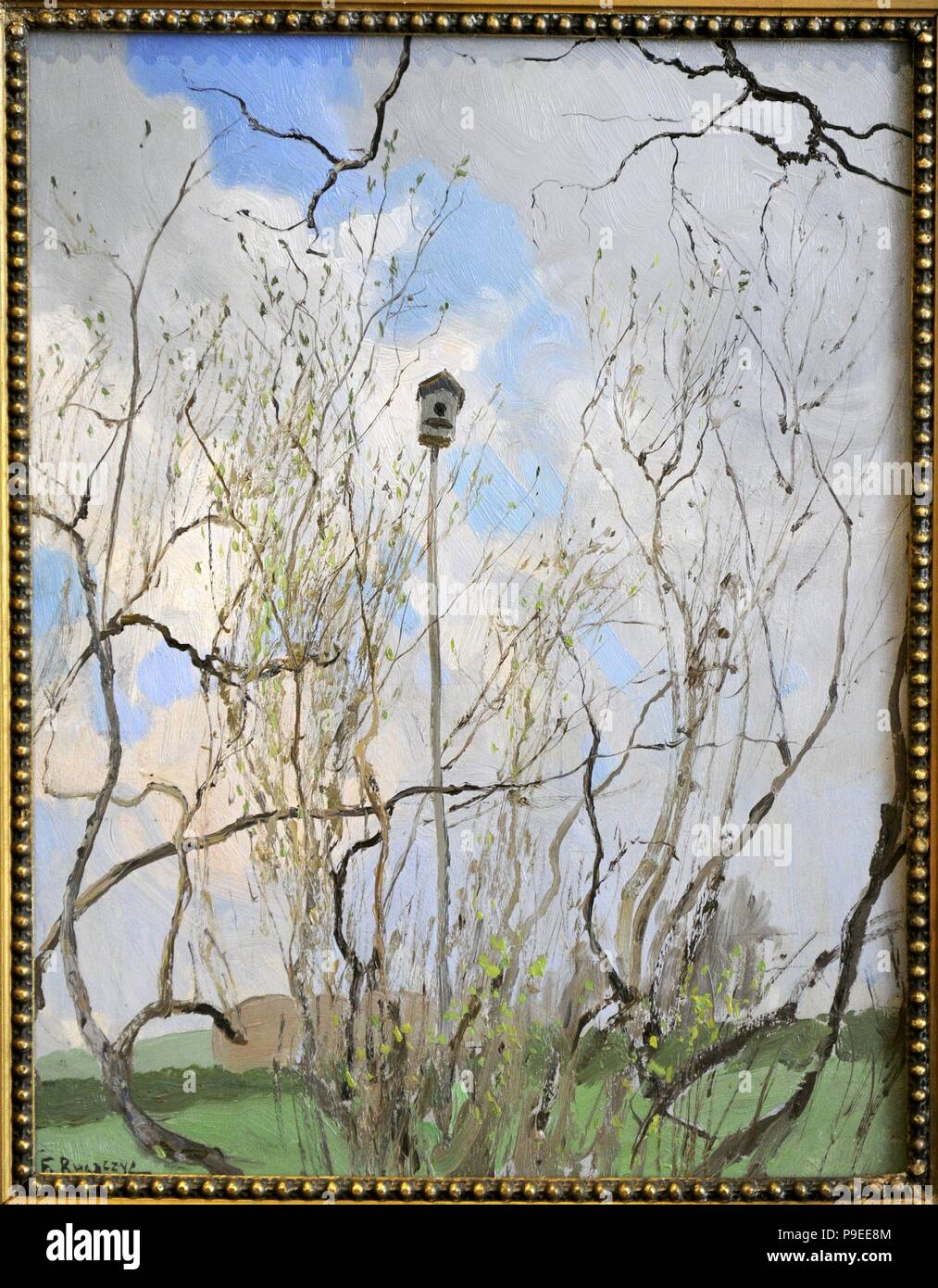Ferdyanand Ruszczy (1870-1936). Polish painter. The Pring, 1907 ...