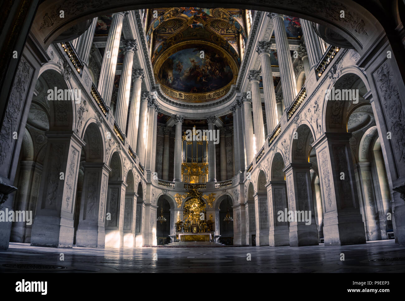 Chapel of the palace of versailles hi-res stock photography and images ...