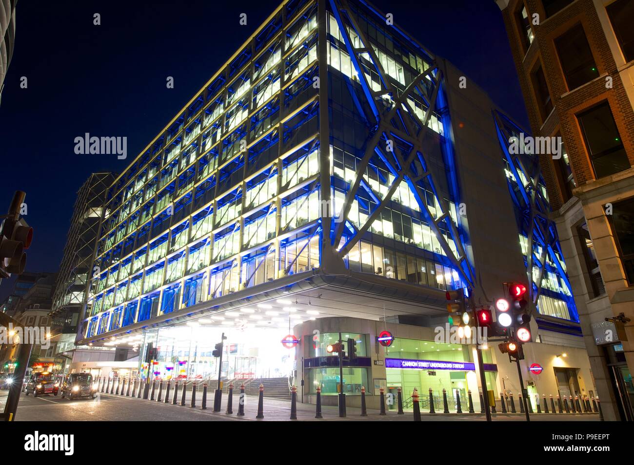 Canon Street at night Stock Photo - Alamy