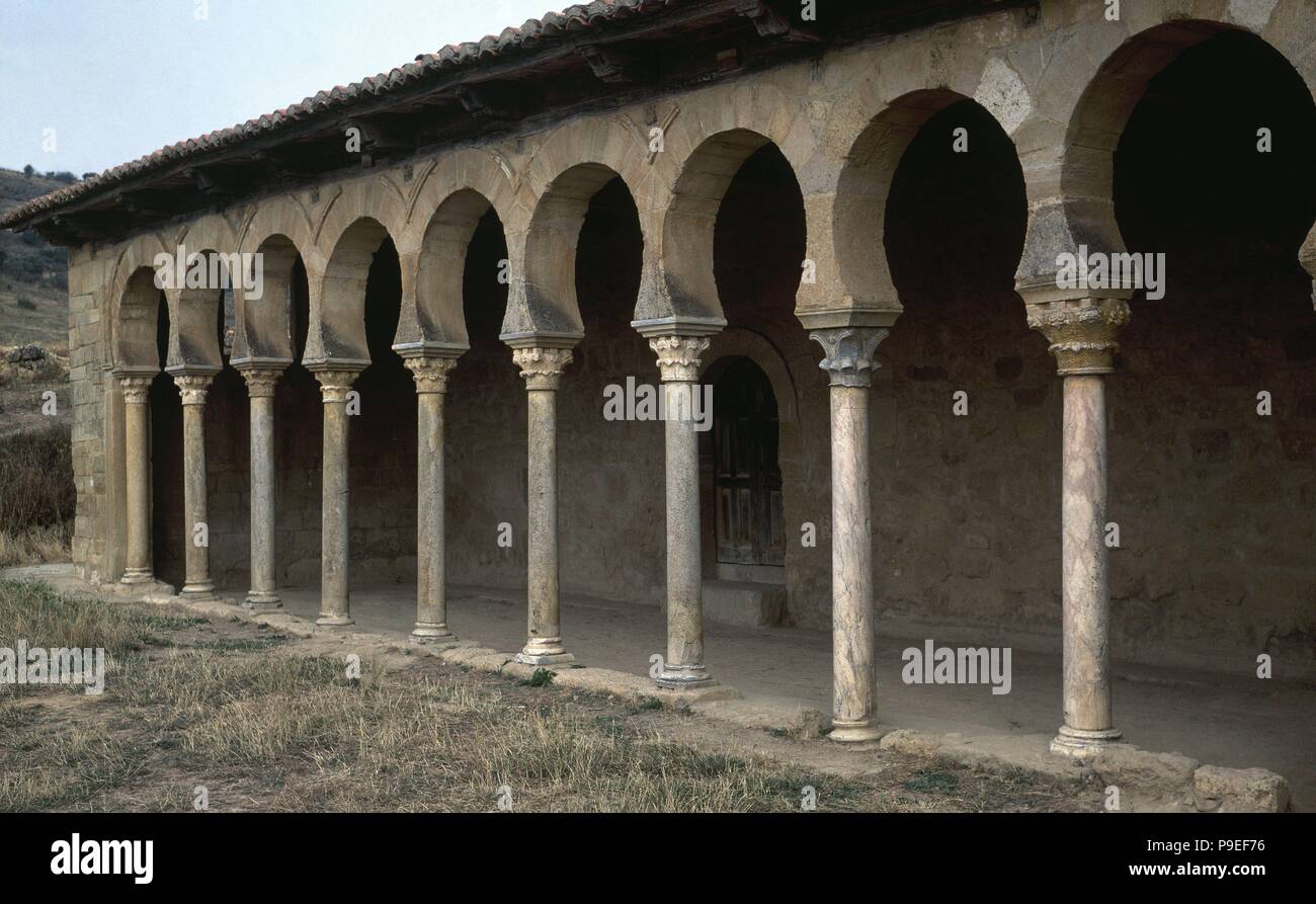 Spain. Leon. Monastery of San Miguel de la Escalada. Mozarabic style ...