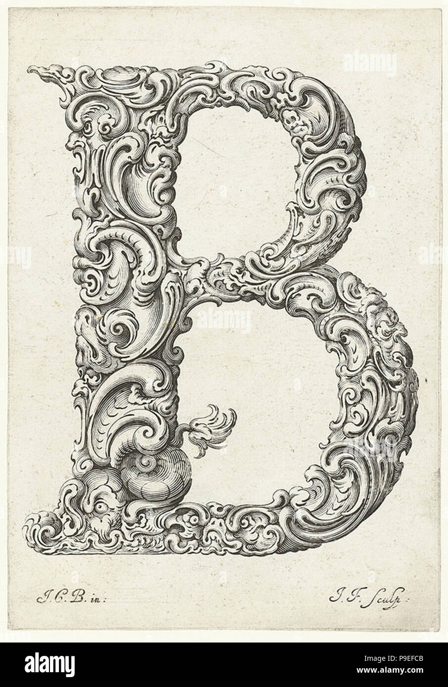 vintage ornate elegant alphabet Stock Photo - Alamy
