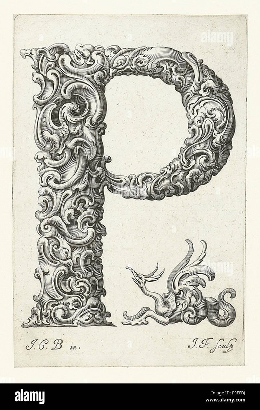 vintage ornate elegant alphabet Stock Photo - Alamy