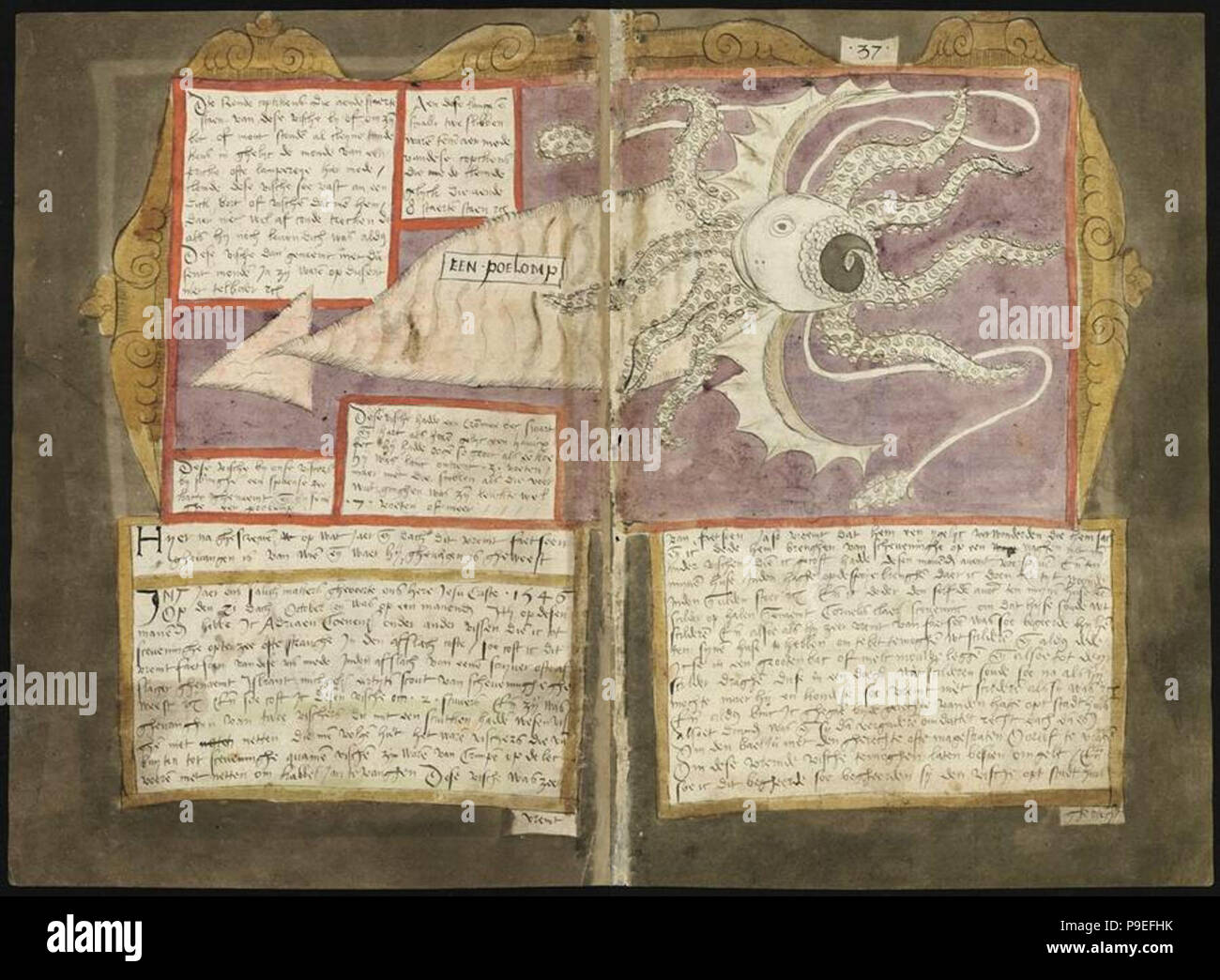 vintage maritime book page Stock Photo - Alamy