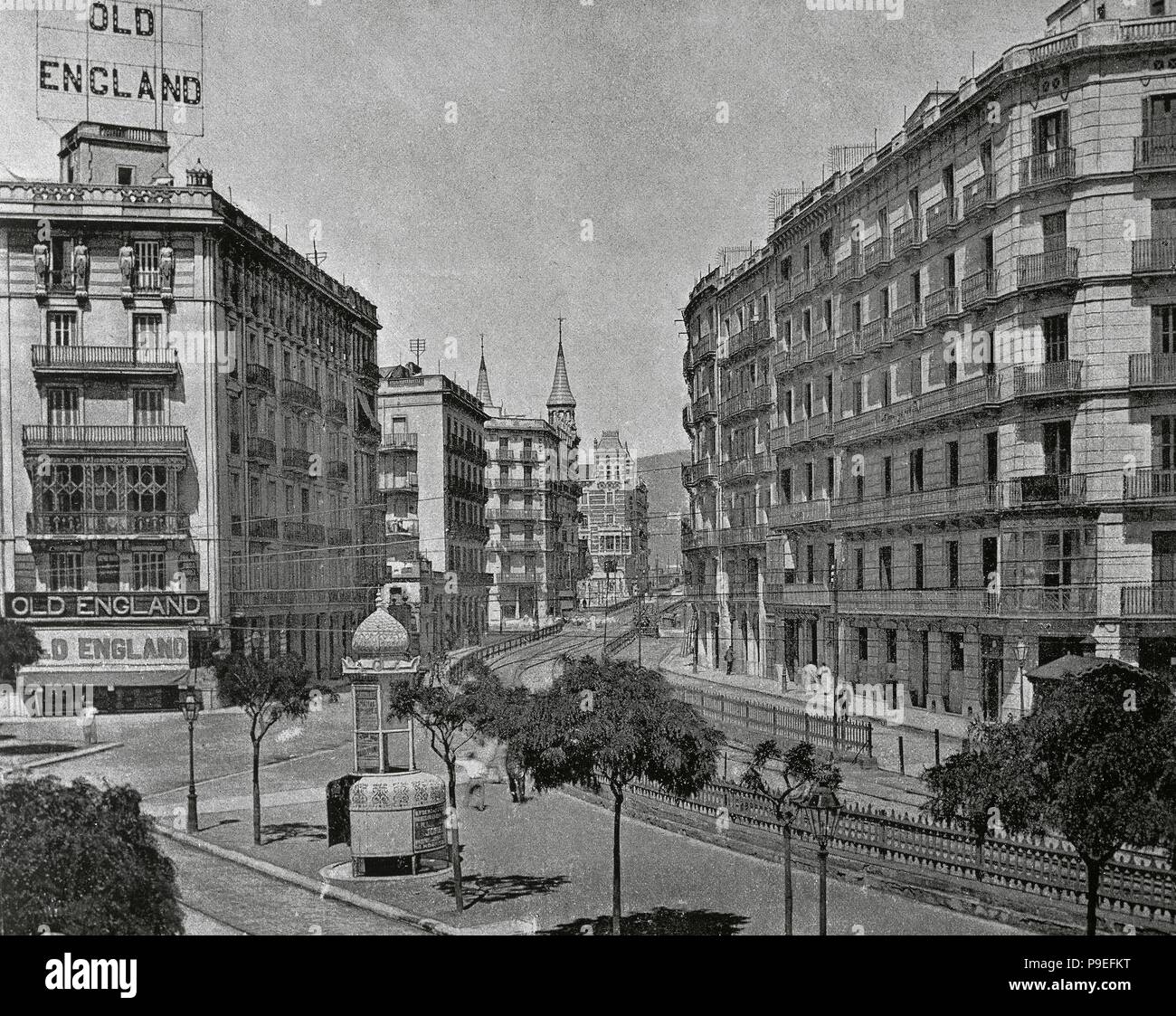 Historic Pictures Of Barcelona Spain Premium Photo | Panorama On Whole