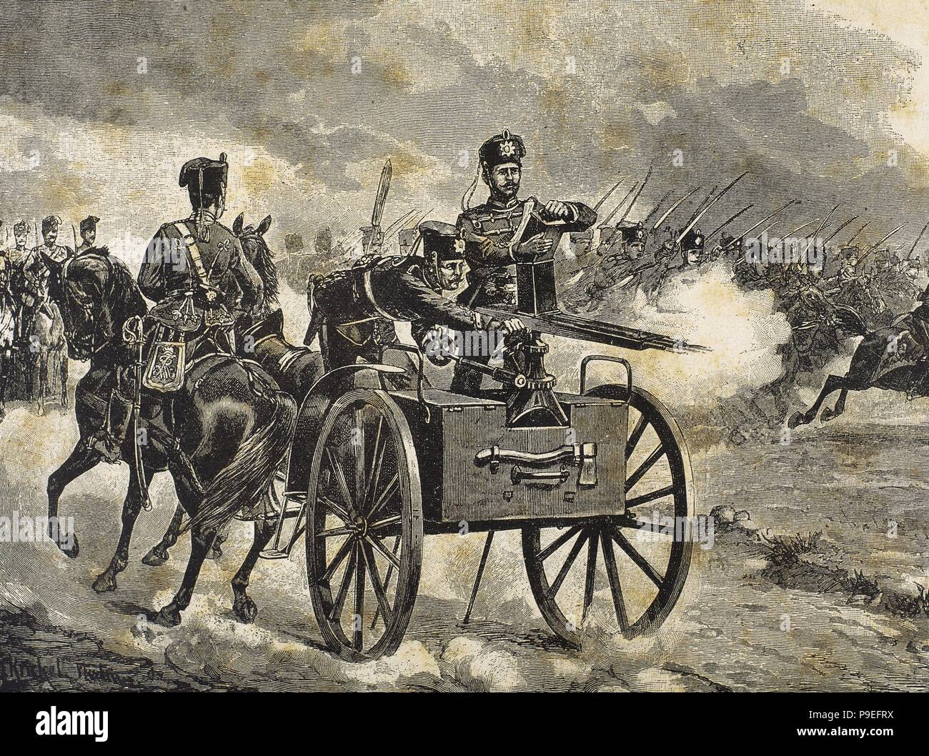 Franco-Prussian War (1870-1871). Troops of the Prussian Guard ...