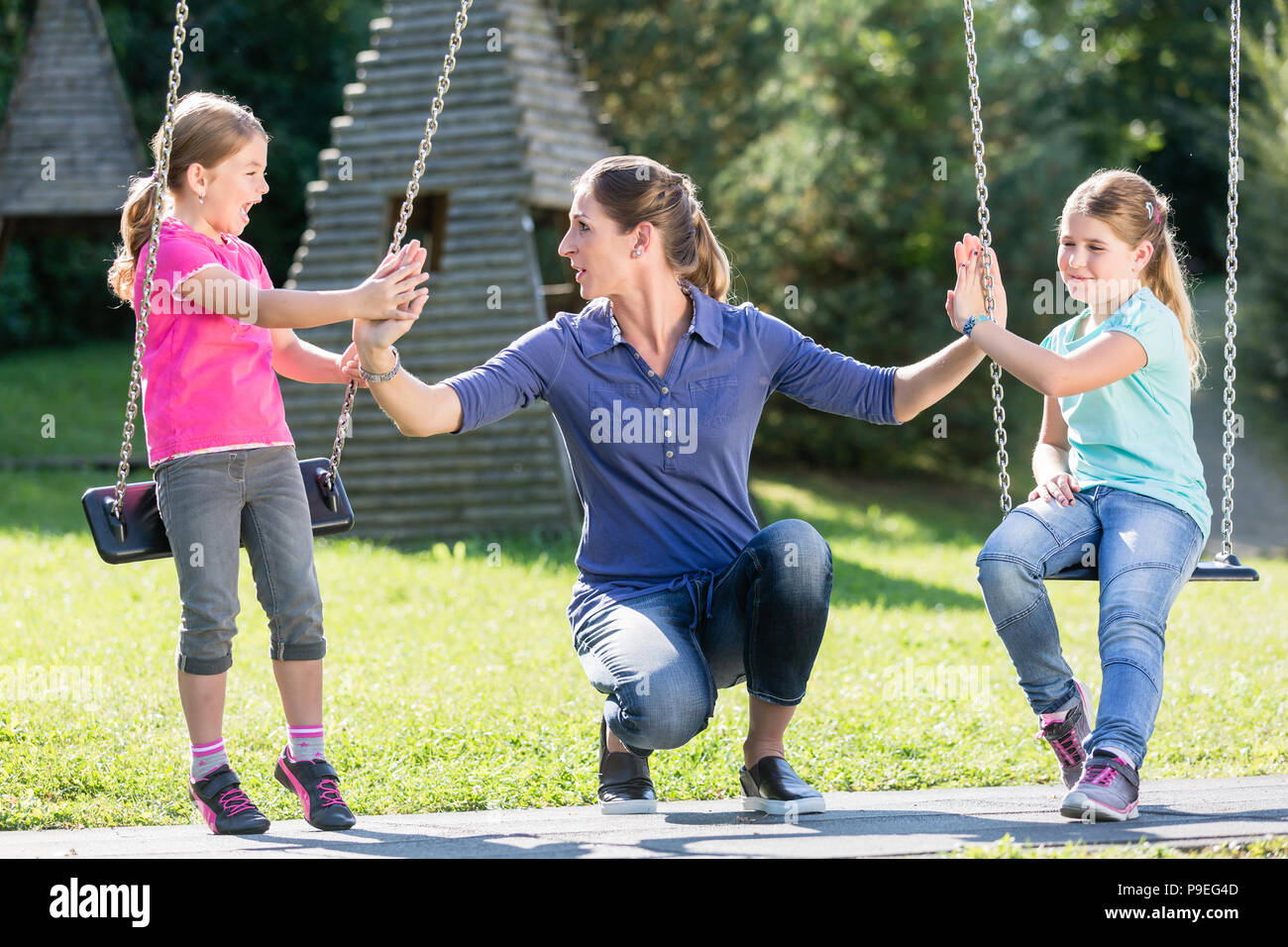 Child swing hi-res stock photography and images - Alamy