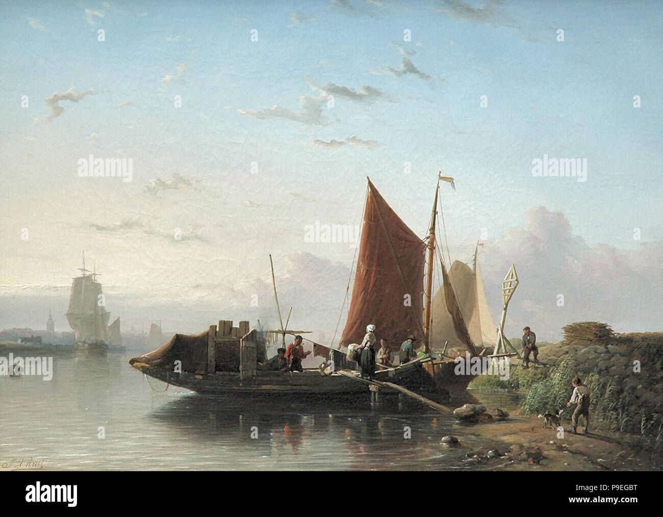 Rust Johan Adolph - Het Veer Stock Photo - Alamy