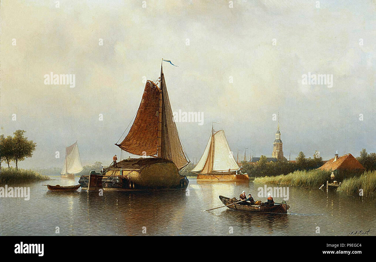 Rust Johan Adolph - the Hay Barge Stock Photo - Alamy