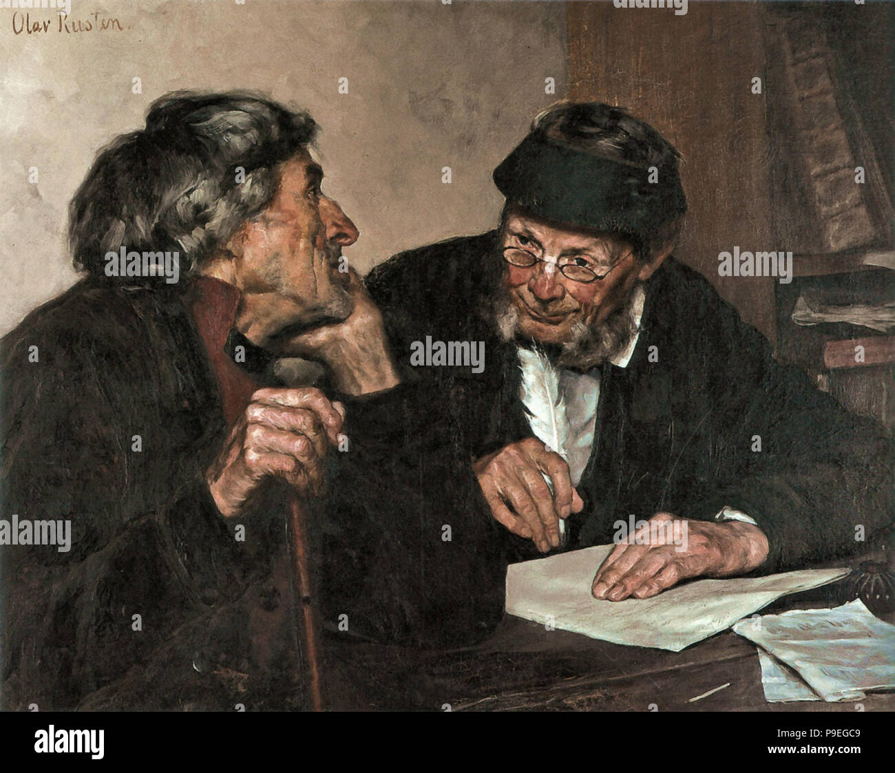 Rusti Olav - Beim Schreiber Stock Photo - Alamy