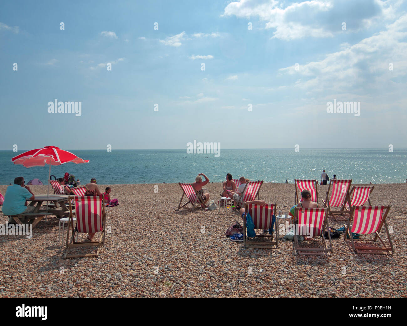 The beach at Seaford Stock Photo - Alamy