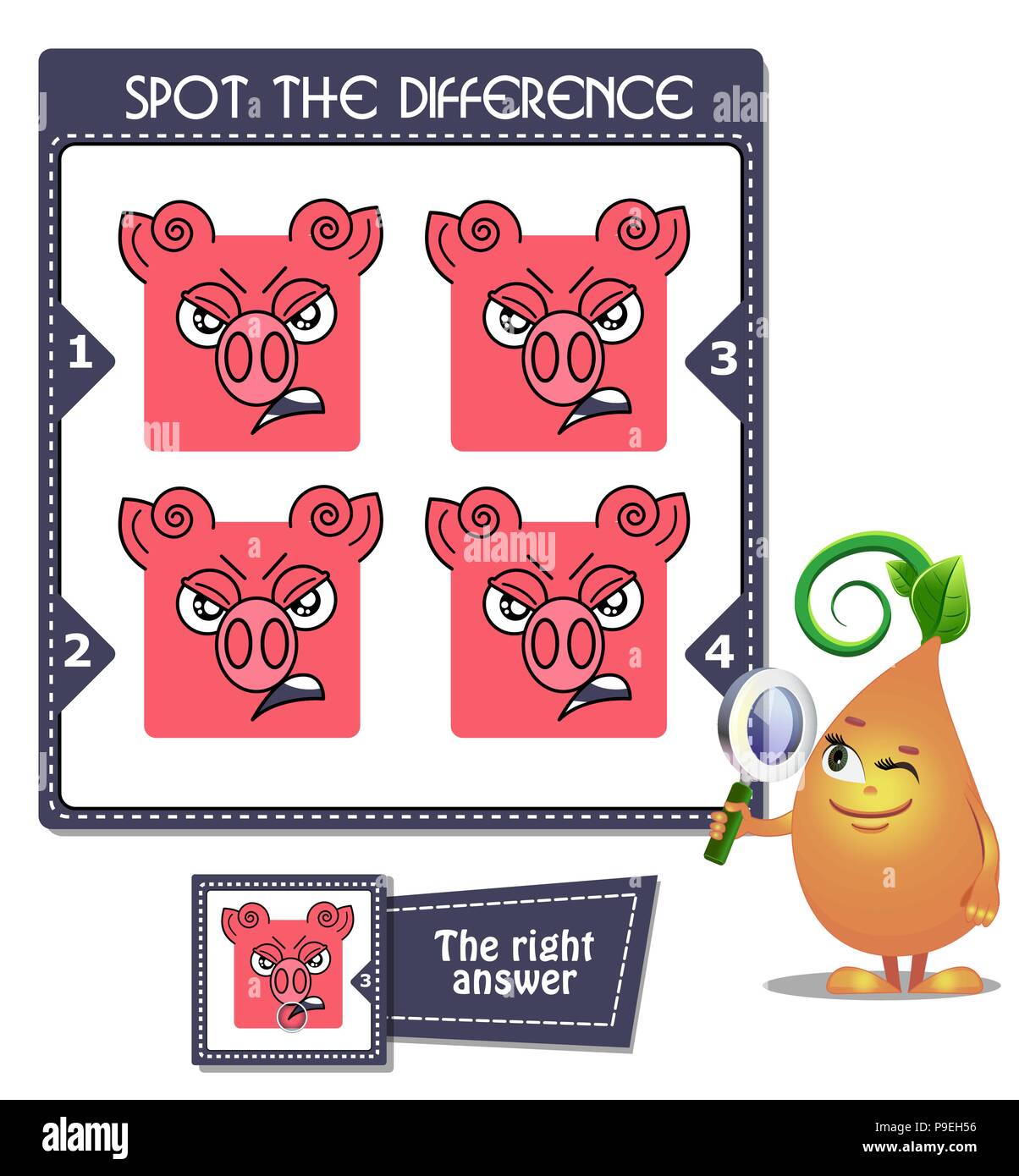 Spot the difference puzzle hi-res stock photography and images - Alamy
