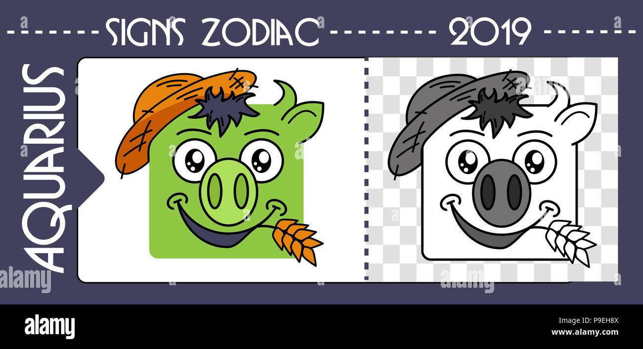 Pig white back Stock Vector Images - Alamy