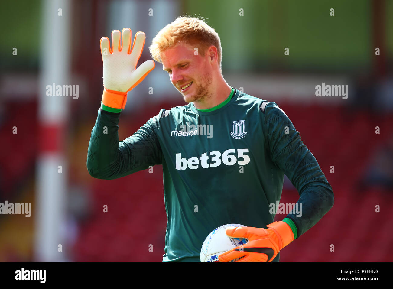 Stoke city goalkeeper jakob haugaard hi-res stock photography and ...