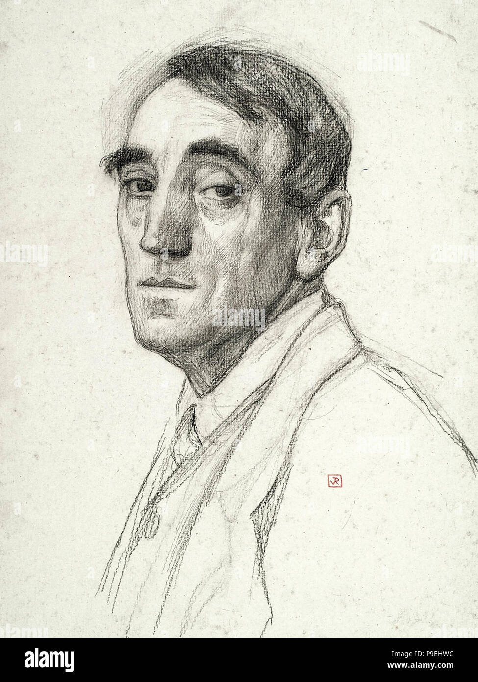 Rysselberghe Theo Van - Self Portrait 1916 Stock Photo - Alamy