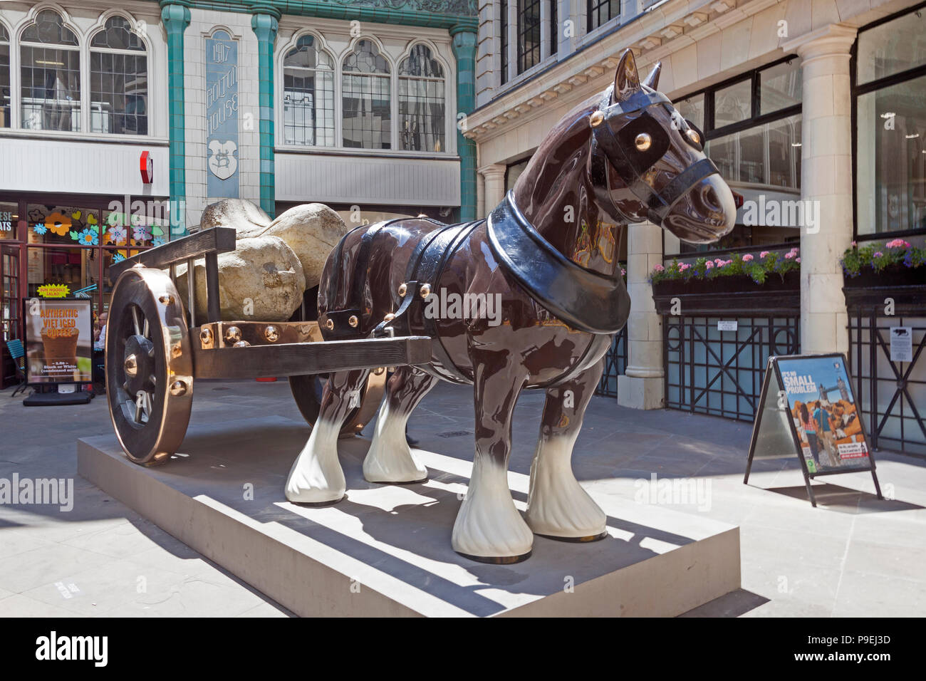 City of London Sarah Lucas' Clydesdale 'Perceval' of 2006 in Cullum ...