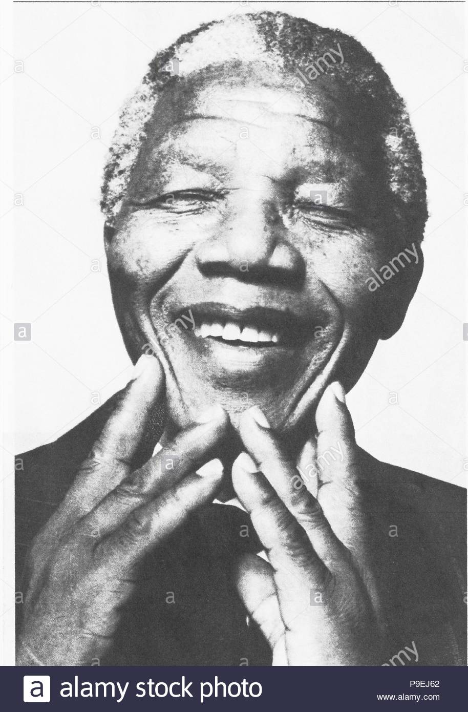 Nelson Mandela Black and White Stock Photos & Images - Alamy