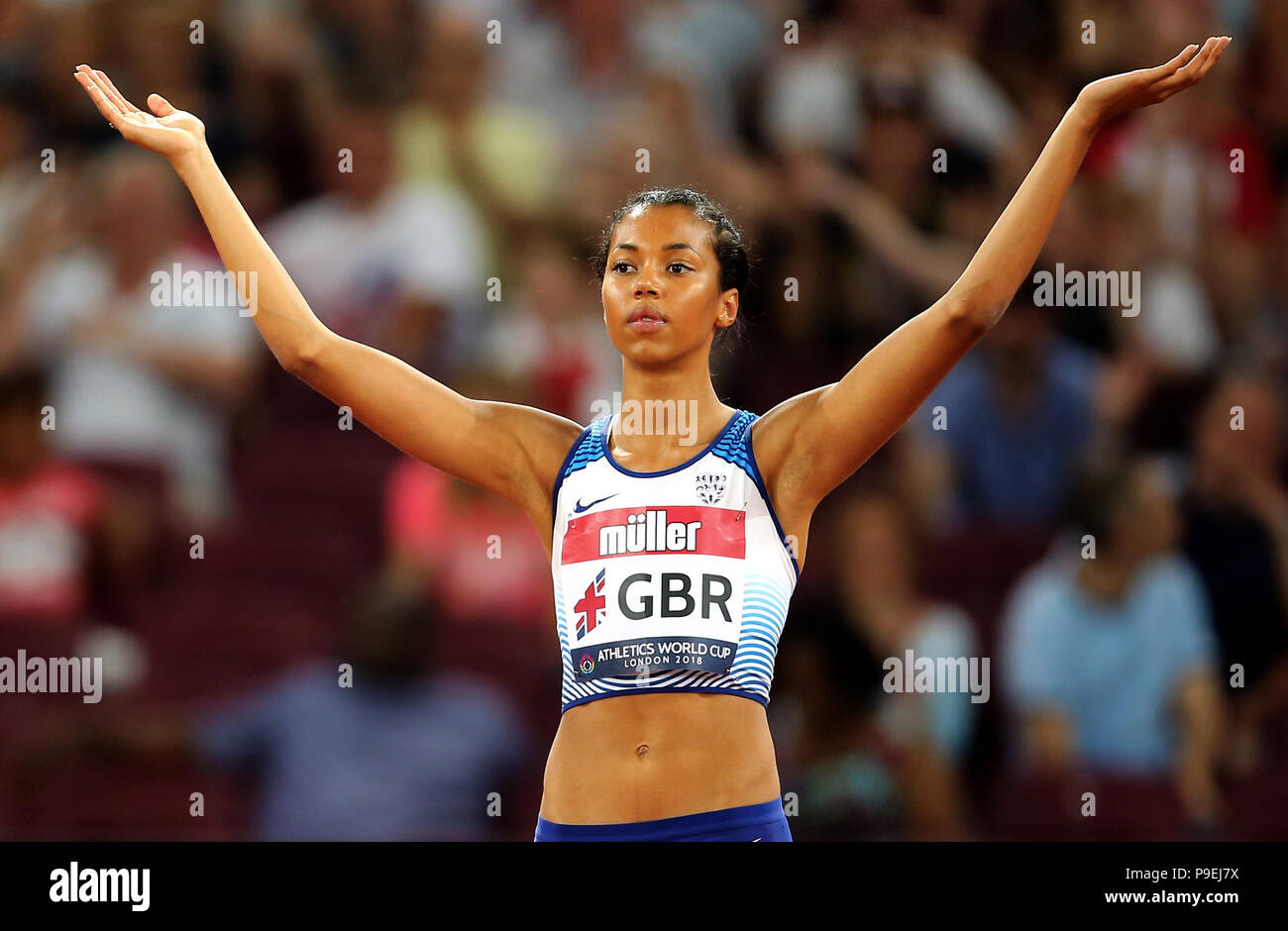 Morgan lake of Great Britain competes in the Womens High Jump during ...