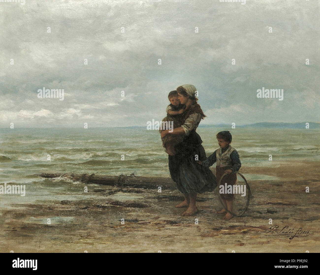 Sadee Philip Lodewijk Jacob Frederik - Looking out to Sea Stock Photo ...