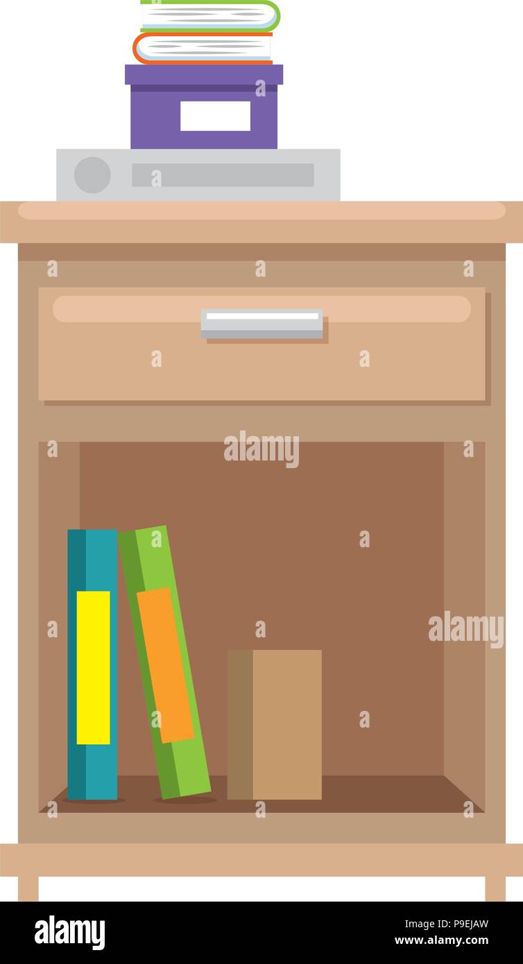 office drawer with books Stock Vector Image & Art - Alamy