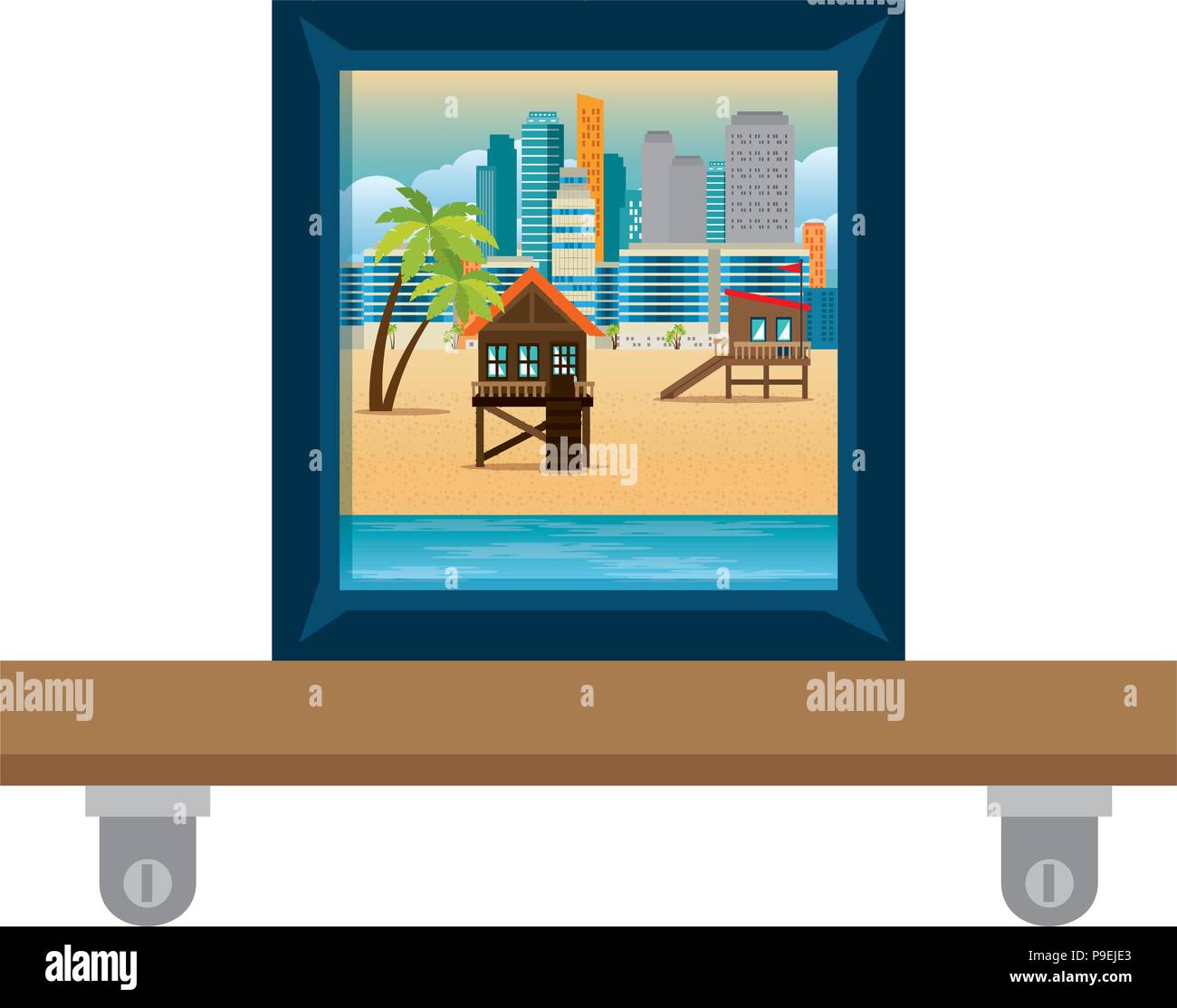 shelf with portrait icon Stock Vector Image & Art - Alamy